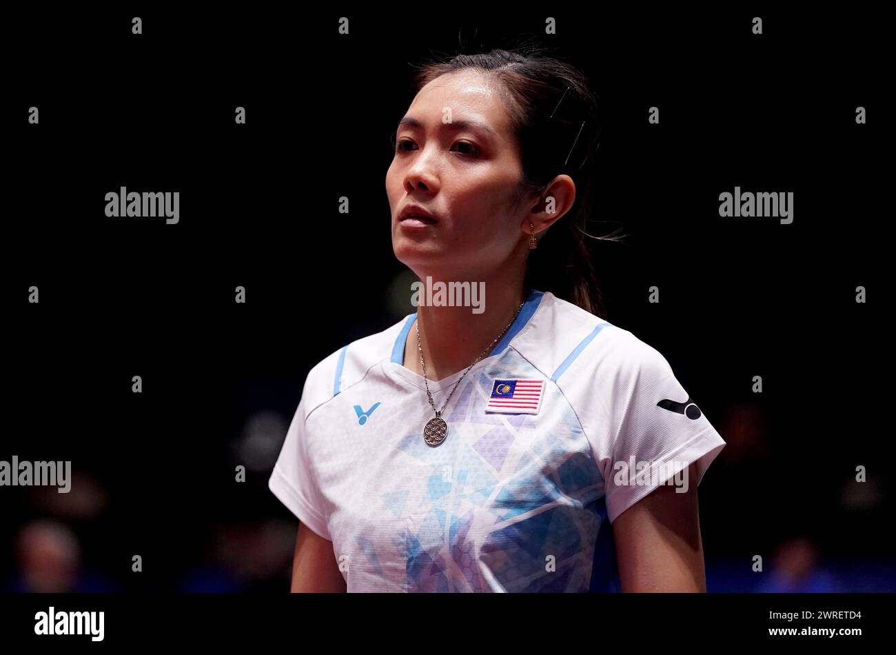 Malaysia's Lai Pei Jing during their Mixed Doubles match with team mate ...