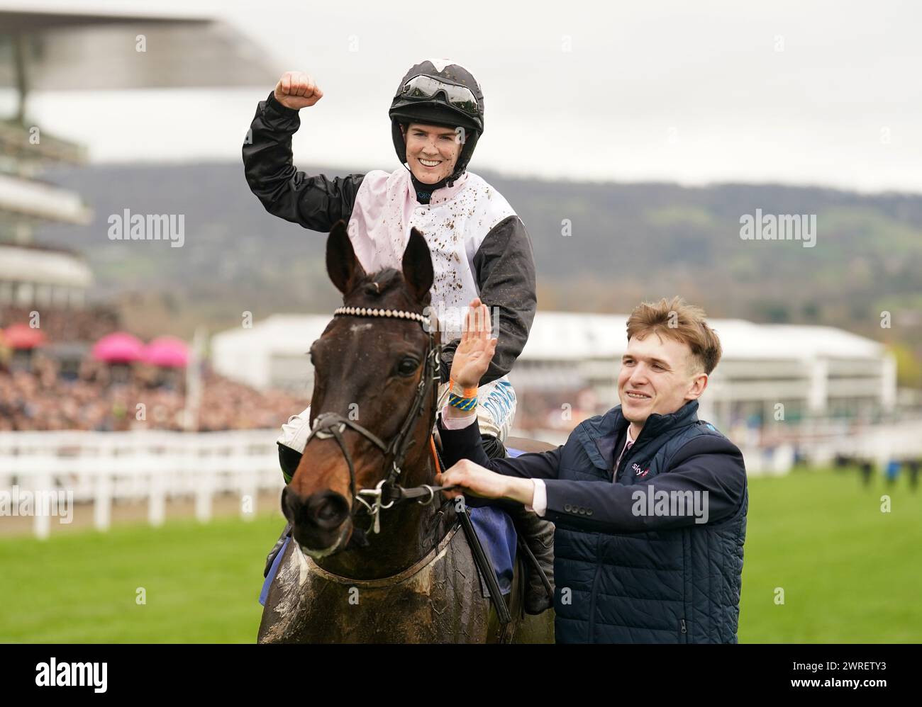 Slade Steel ridden by Rachael Blackmore after winning the Sky Bet ...