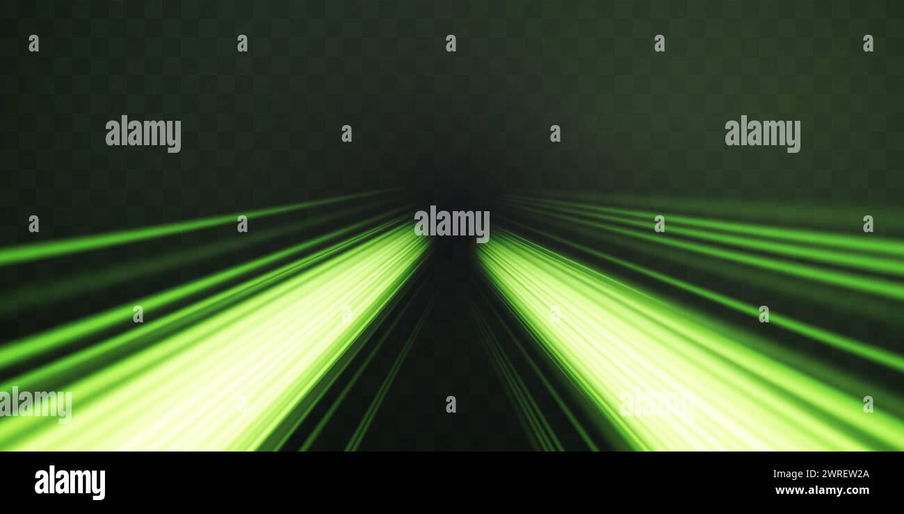 Radial speed rays, light neon flow, zoom in motion effect, green glow ...