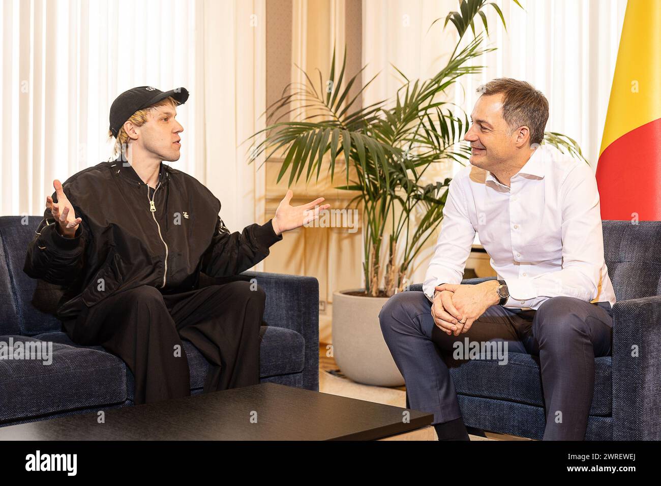 Brussels, Belgium. 12th Mar, 2024. Actor And Singer Mustii (Thomas ...