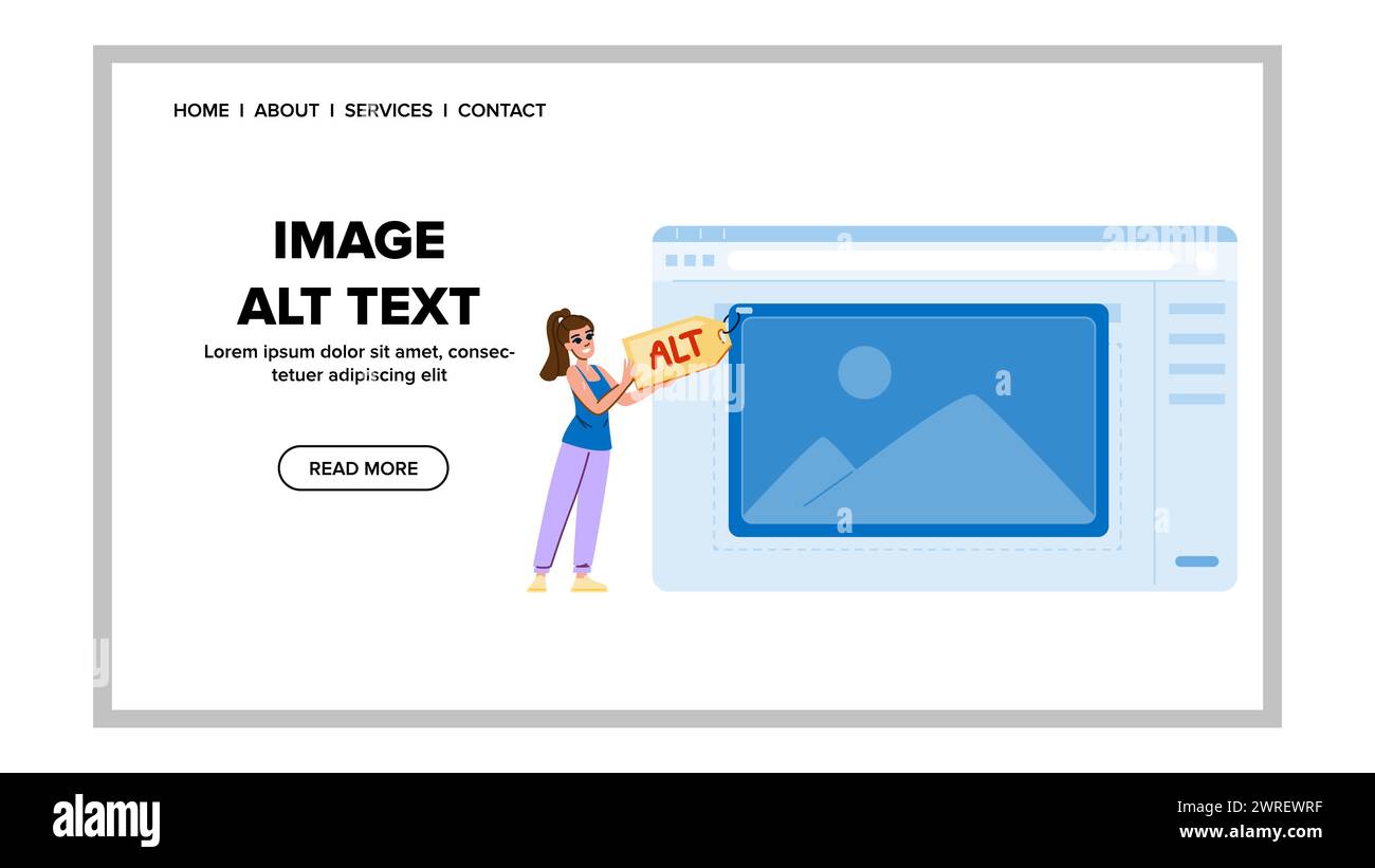 web image alt text vector Stock Vector Image & Art - Alamy