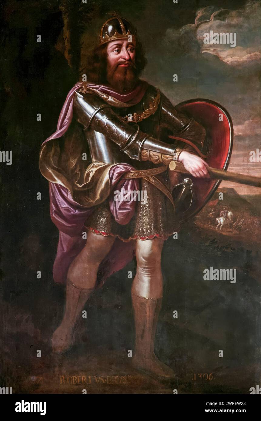 Robert I of Scotland (1274-1329) known as 'Robert the Bruce', King of ...