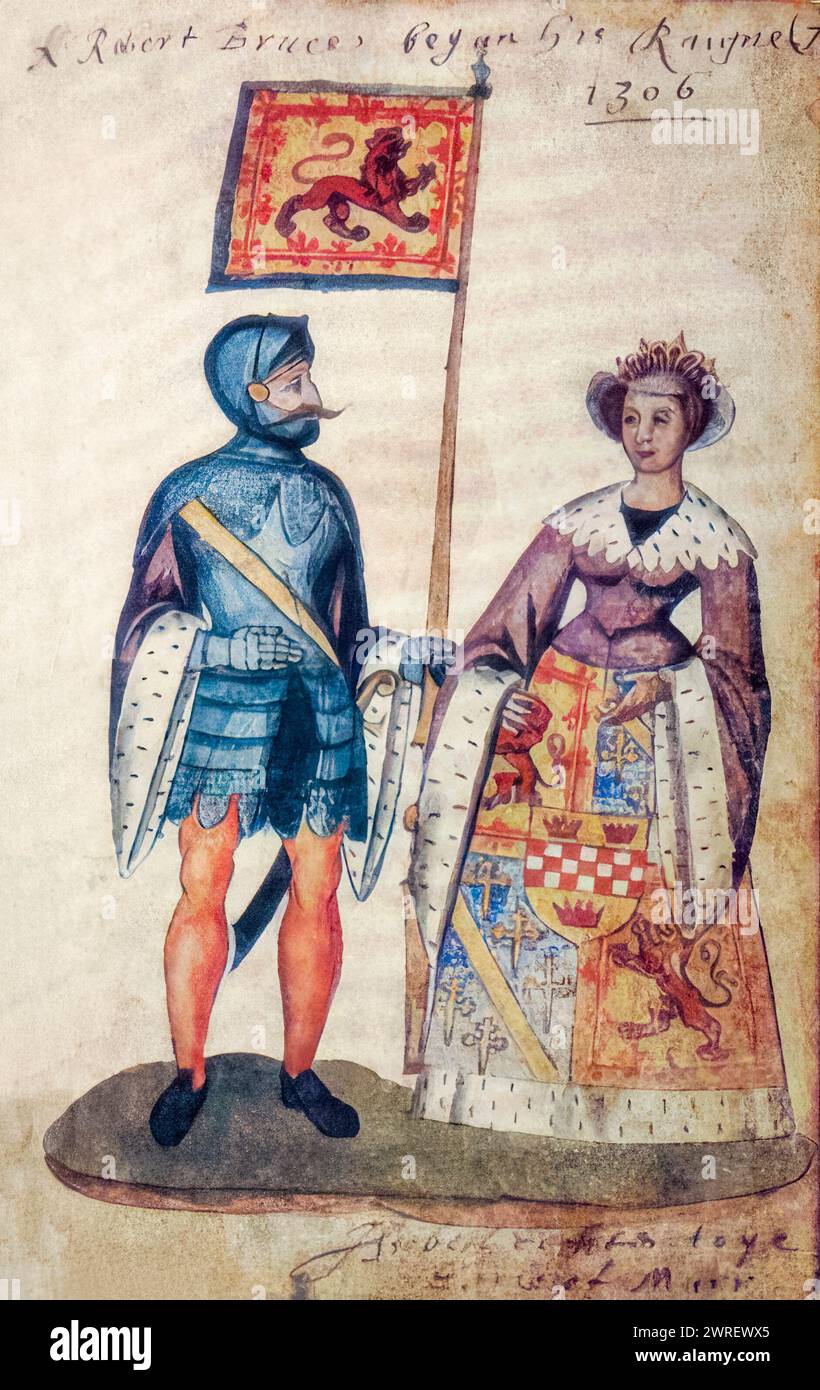 Robert I of Scotland (1274-1329) known as 'Robert the Bruce', King of ...