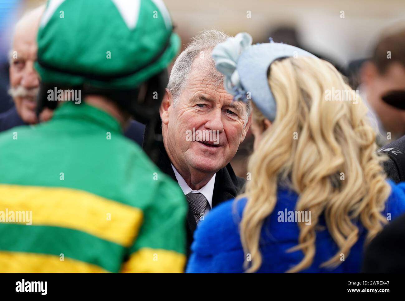 Horse trainer J. P. McManus on day one of the 2024 Cheltenham Festival ...