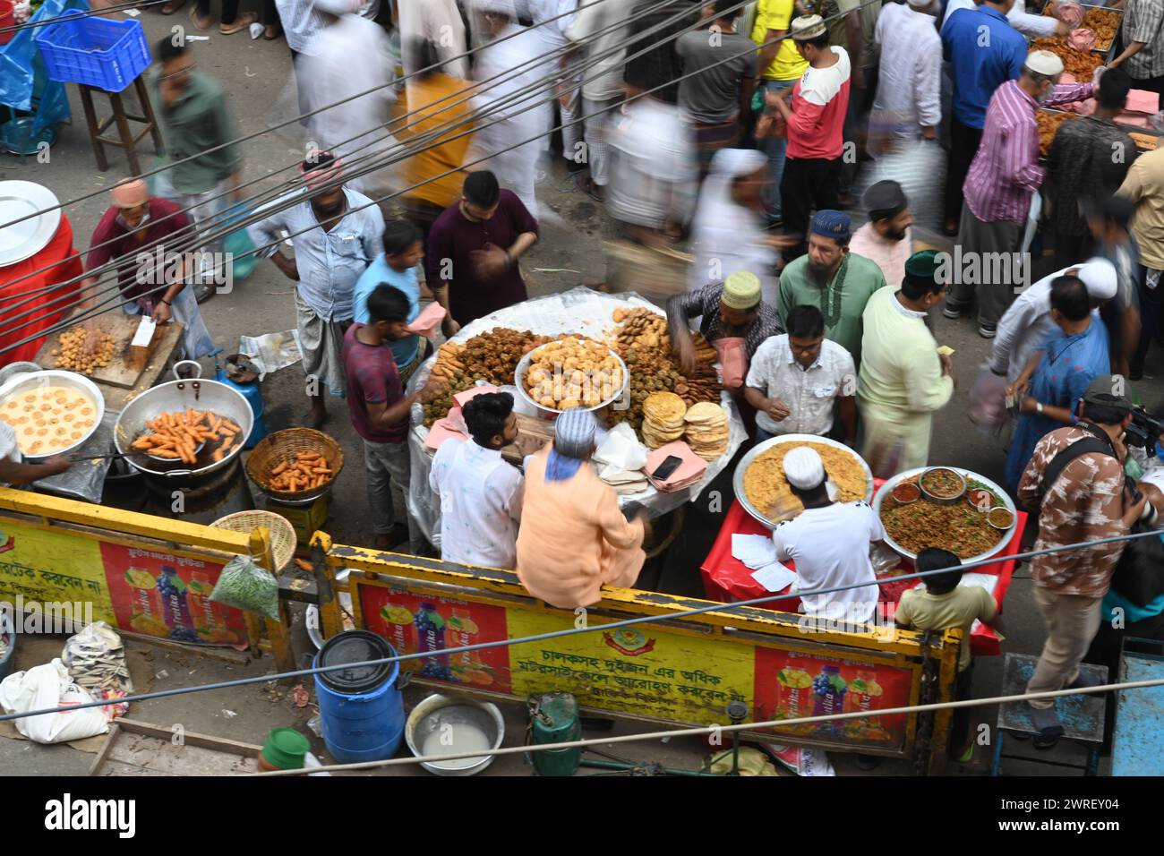 Street vendor sells iftar foods for breaking the daytime fast of holy ...