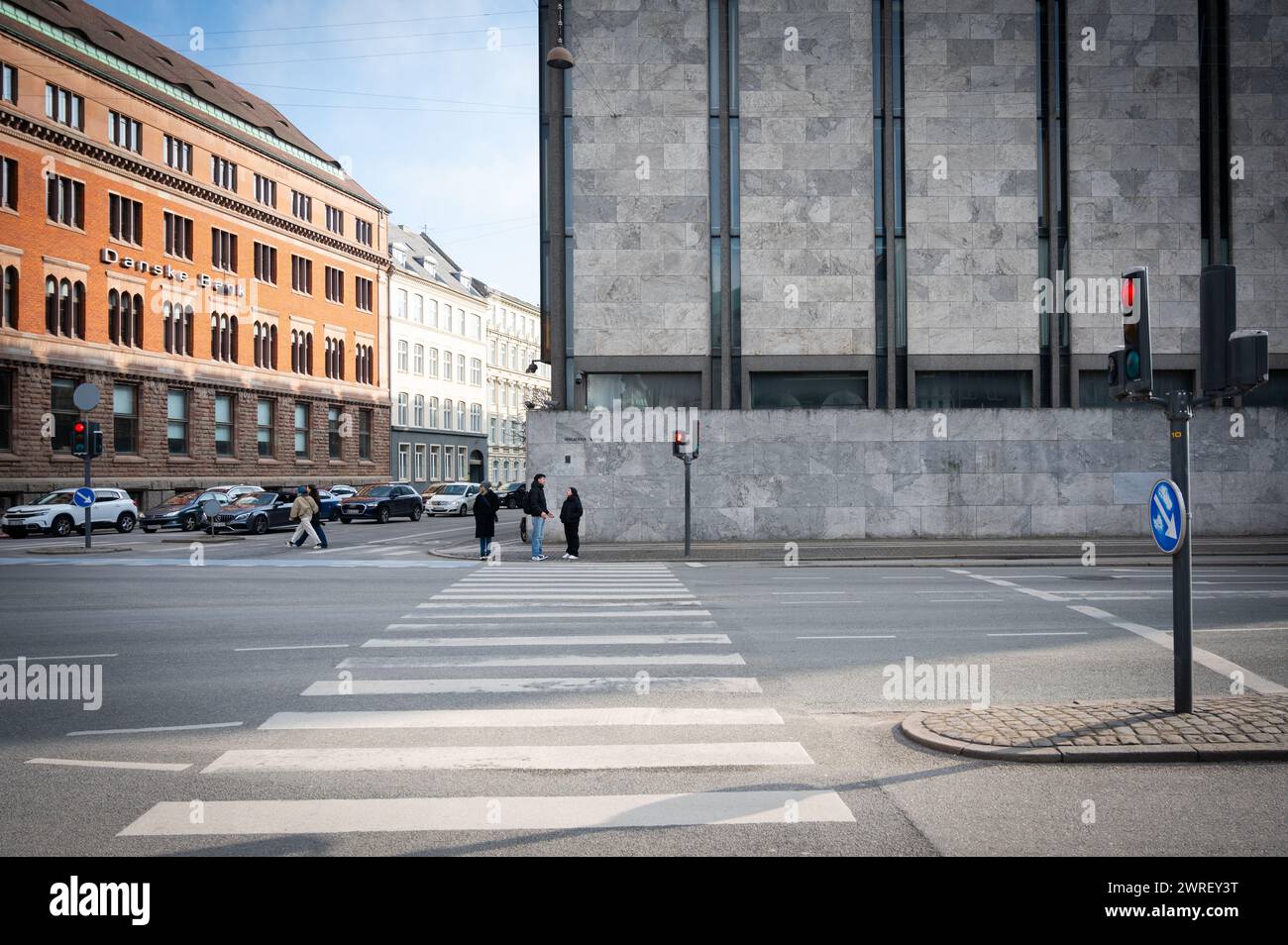 Road crossing in Kongens Nytorv in Copenhagen, Denmark Stock Photo - Alamy
