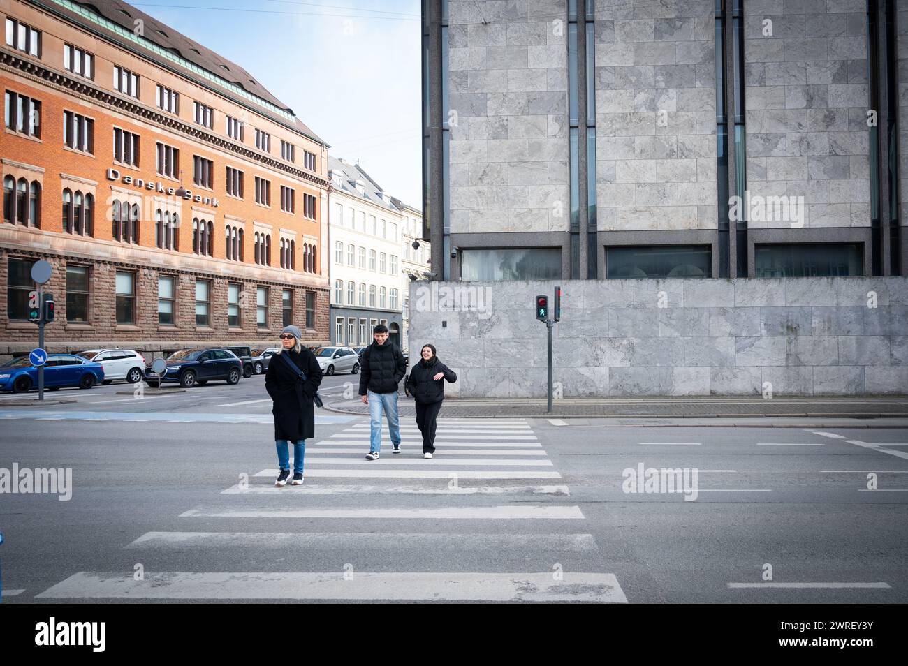 Road crossing in Kongens Nytorv in Copenhagen, Denmark Stock Photo - Alamy