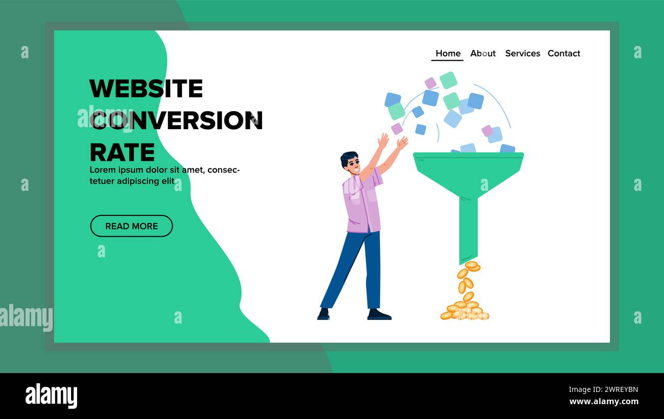 shop website conversion rate vector Stock Vector Image & Art - Alamy