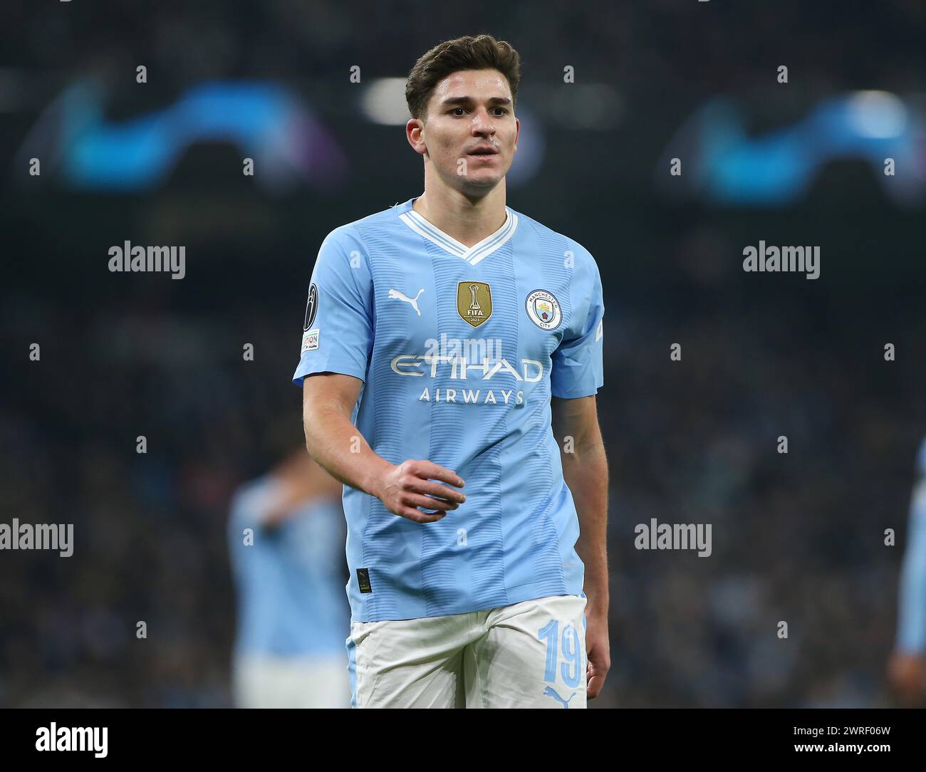 Julian Alvarez of Manchester City. - Manchester City v F.C. Copenhagen ...