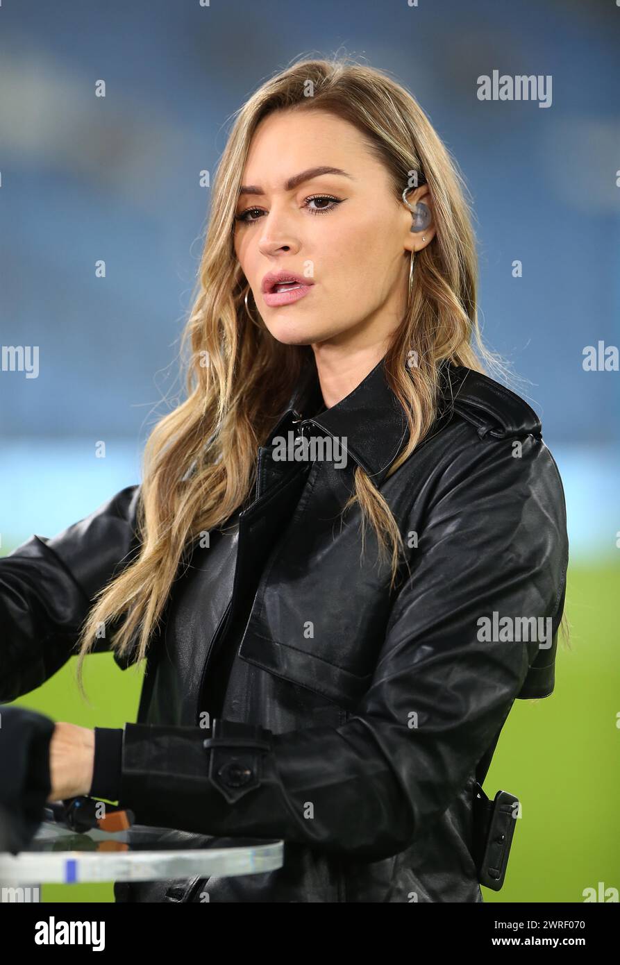 TV Presenter Laura Woods for TNT Sports. - Manchester City v F.C ...