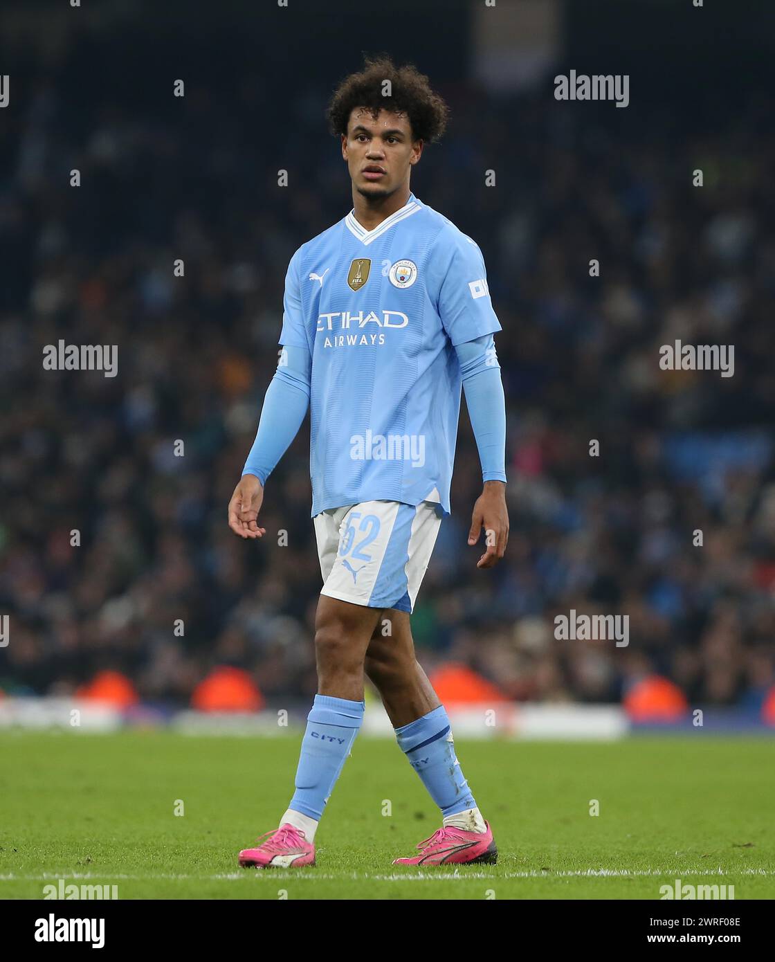 Oscar Bobb of Manchester City. - Manchester City v F.C. Copenhagen ...