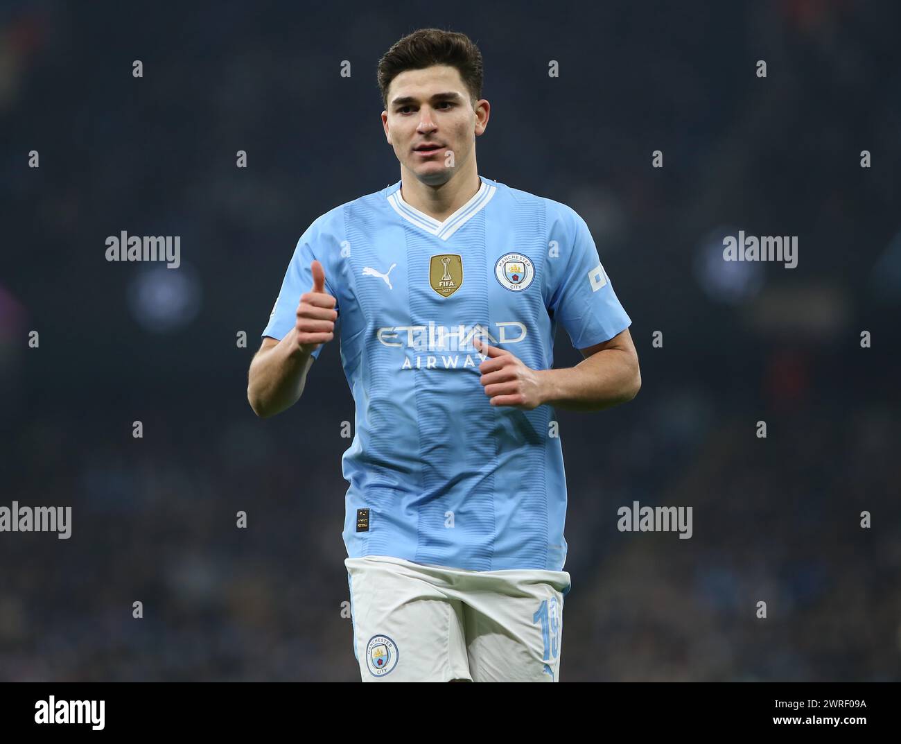 Julian Alvarez of Manchester City. - Manchester City v F.C. Copenhagen ...