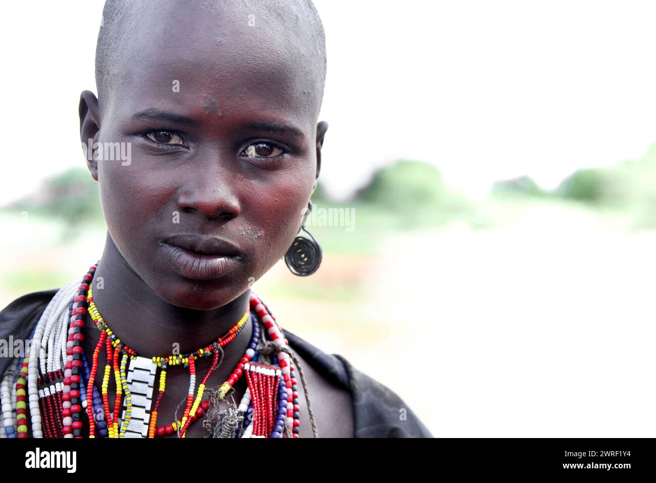 SOUTH OMO - ETHIOPIA - NOVEMBER 25, 2011: Portrait of the unidentified ...