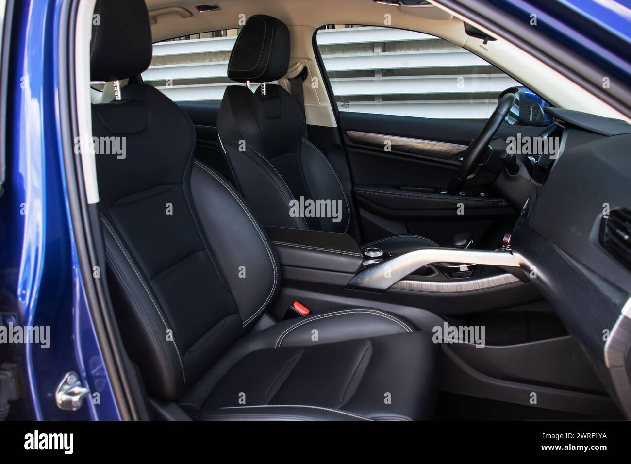 Belarus, Minsk - 9 august, 2023: Geely Blue Car interior close up Stock ...