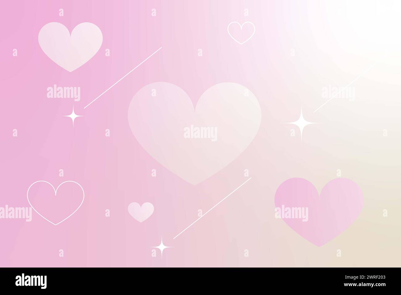 Abstract gradient heart template bacground Stock Photo - Alamy