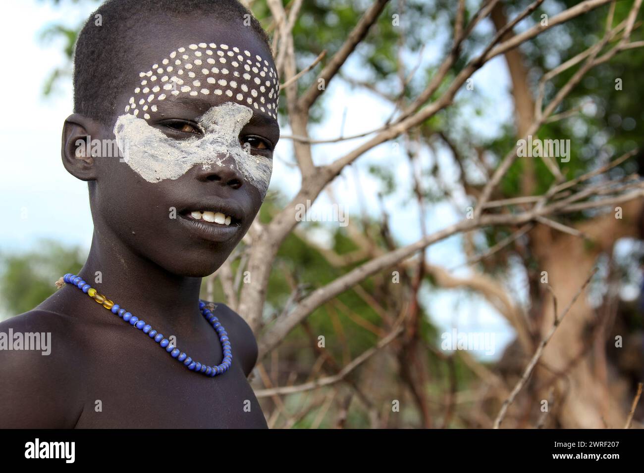 SOUTH OMO - ETHIOPIA - NOVEMBER 25, 2011: Portrait of the unidentified ...