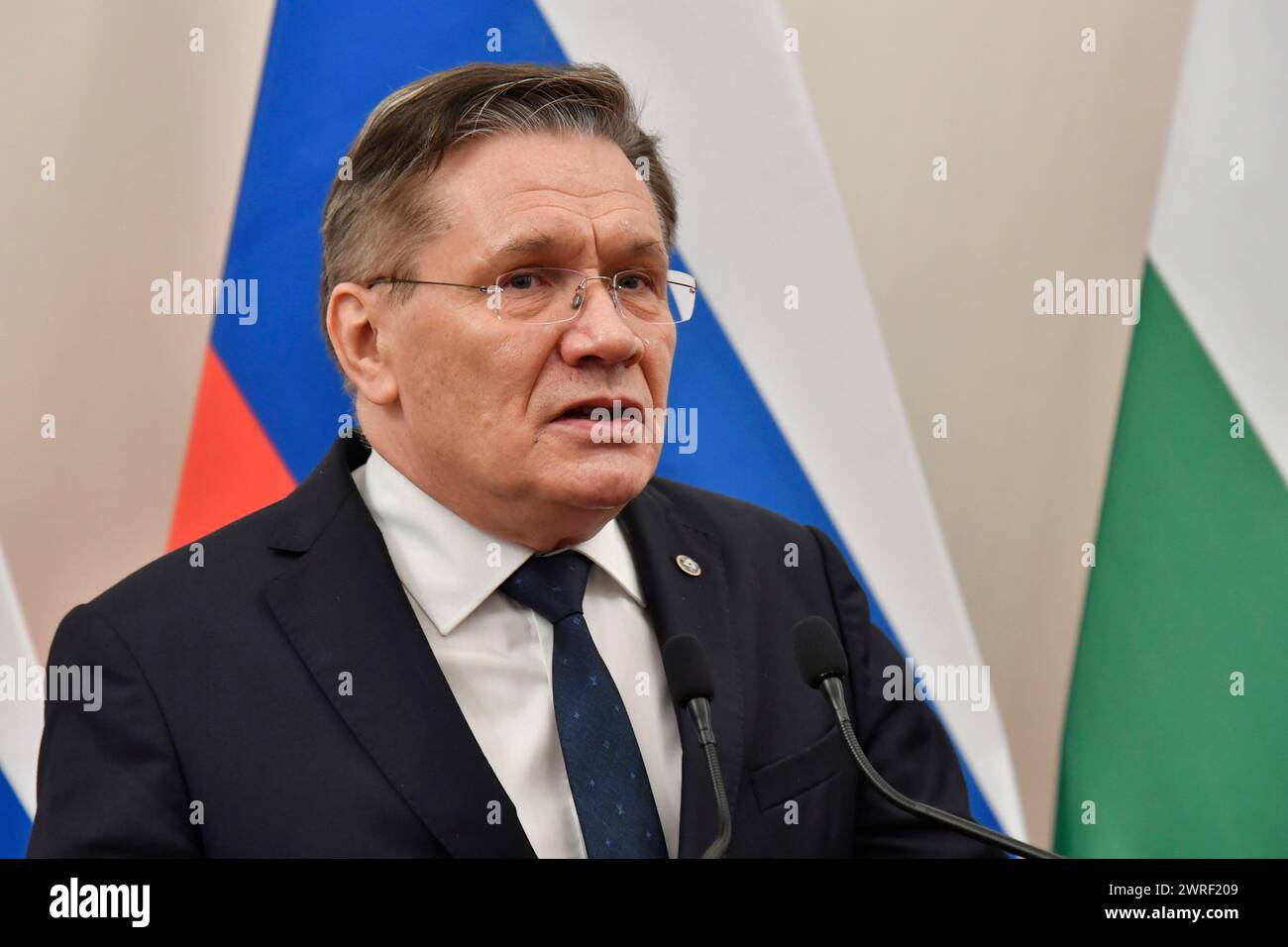 Russian State Atomic Energy Corporation Rosatom CEO Alexey Likhachev ...