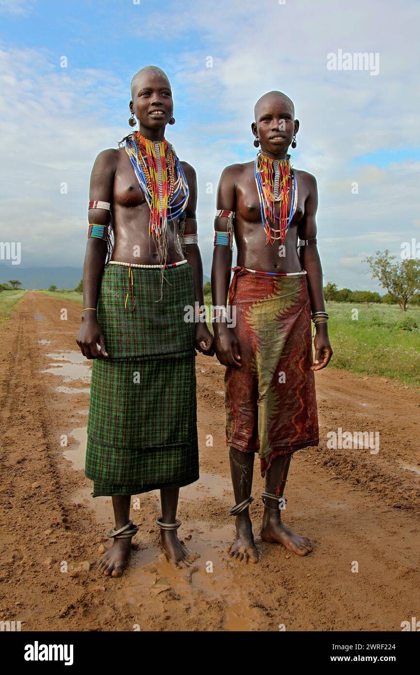 SOUTH OMO - ETHIOPIA - NOVEMBER 25, 2011: Portrait of the unidentified ...