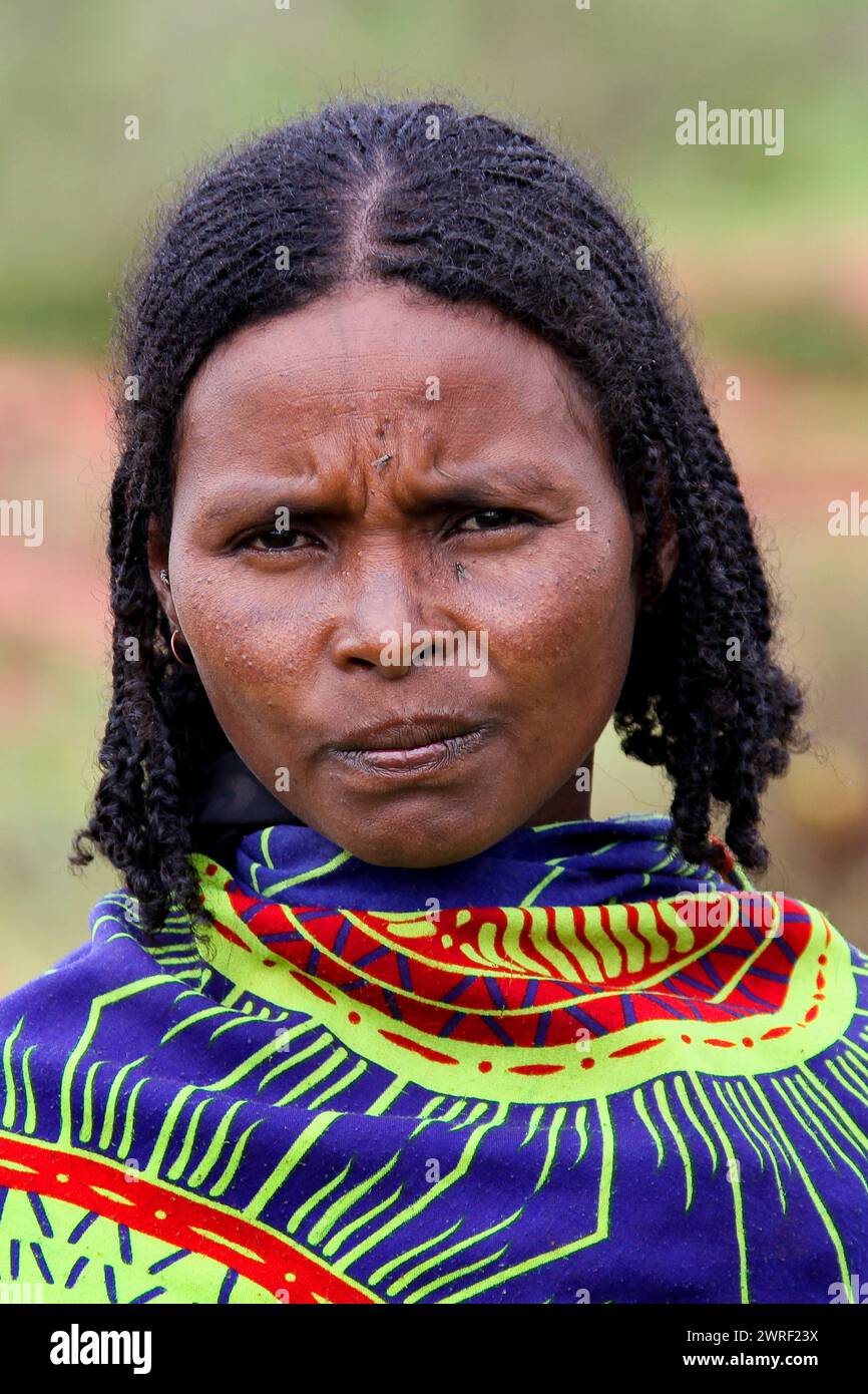 SOUTH OMO - ETHIOPIA - NOVEMBER 26, 2011: Portrait of the unidentified ...