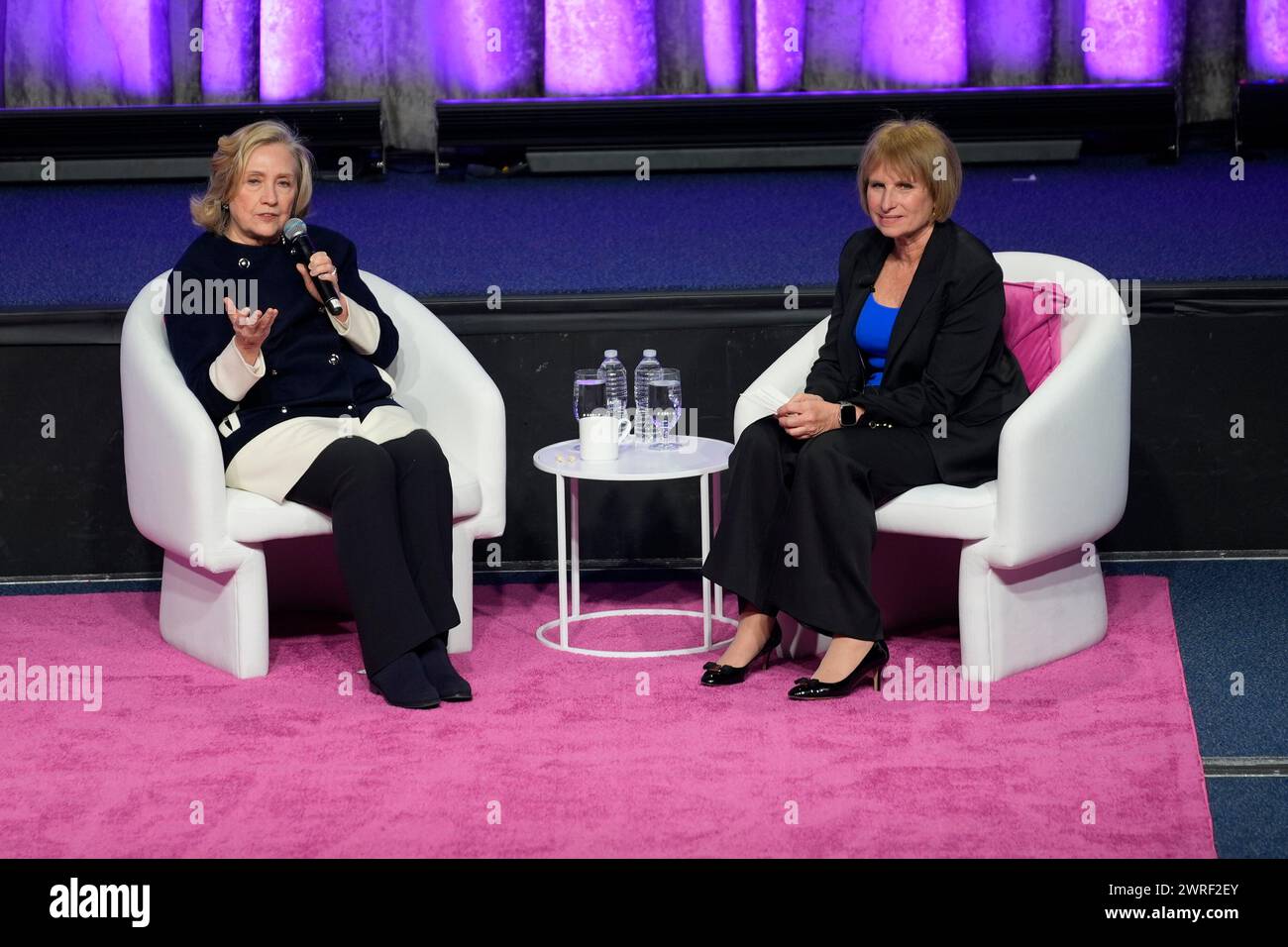 Former Secretary of State Hillary Rodham Clinton speaks with Catalyst ...