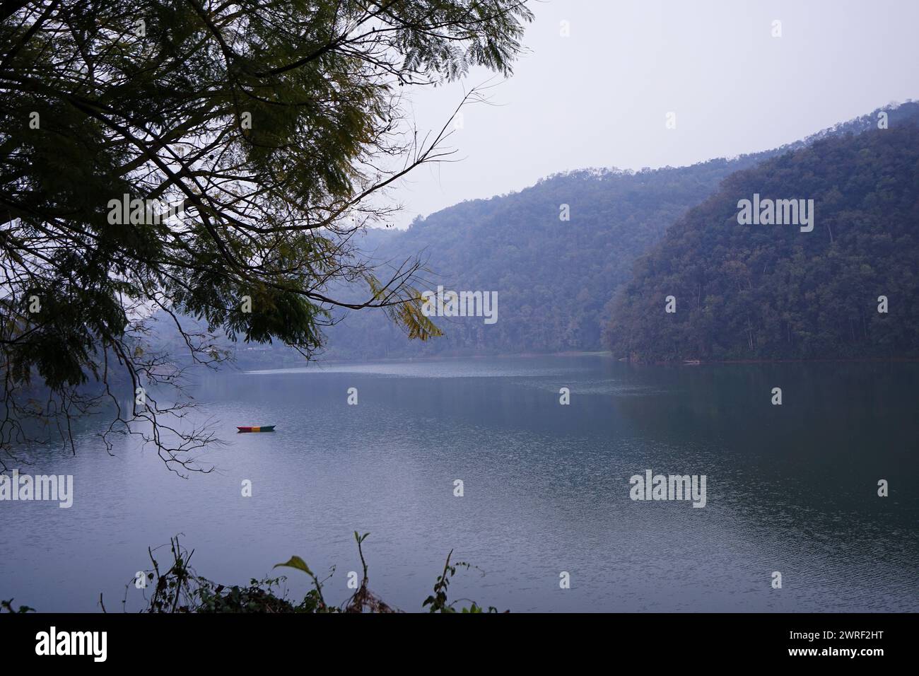 Natural landscape of Phewa(Fewa) freshwater Lake, formerly called ...