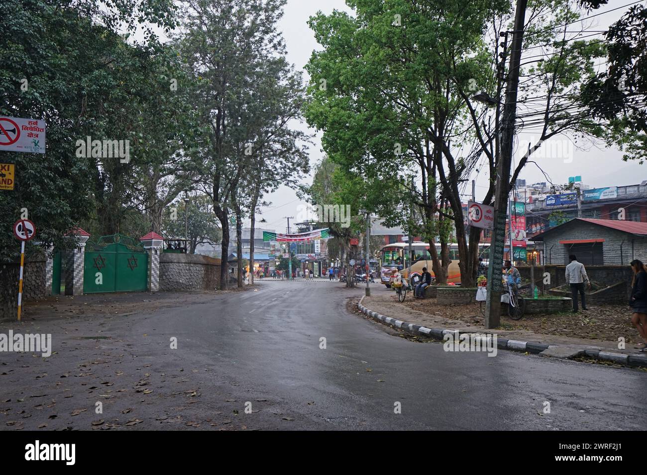 Exterior architecture and building design of Pokhara city and street by ...