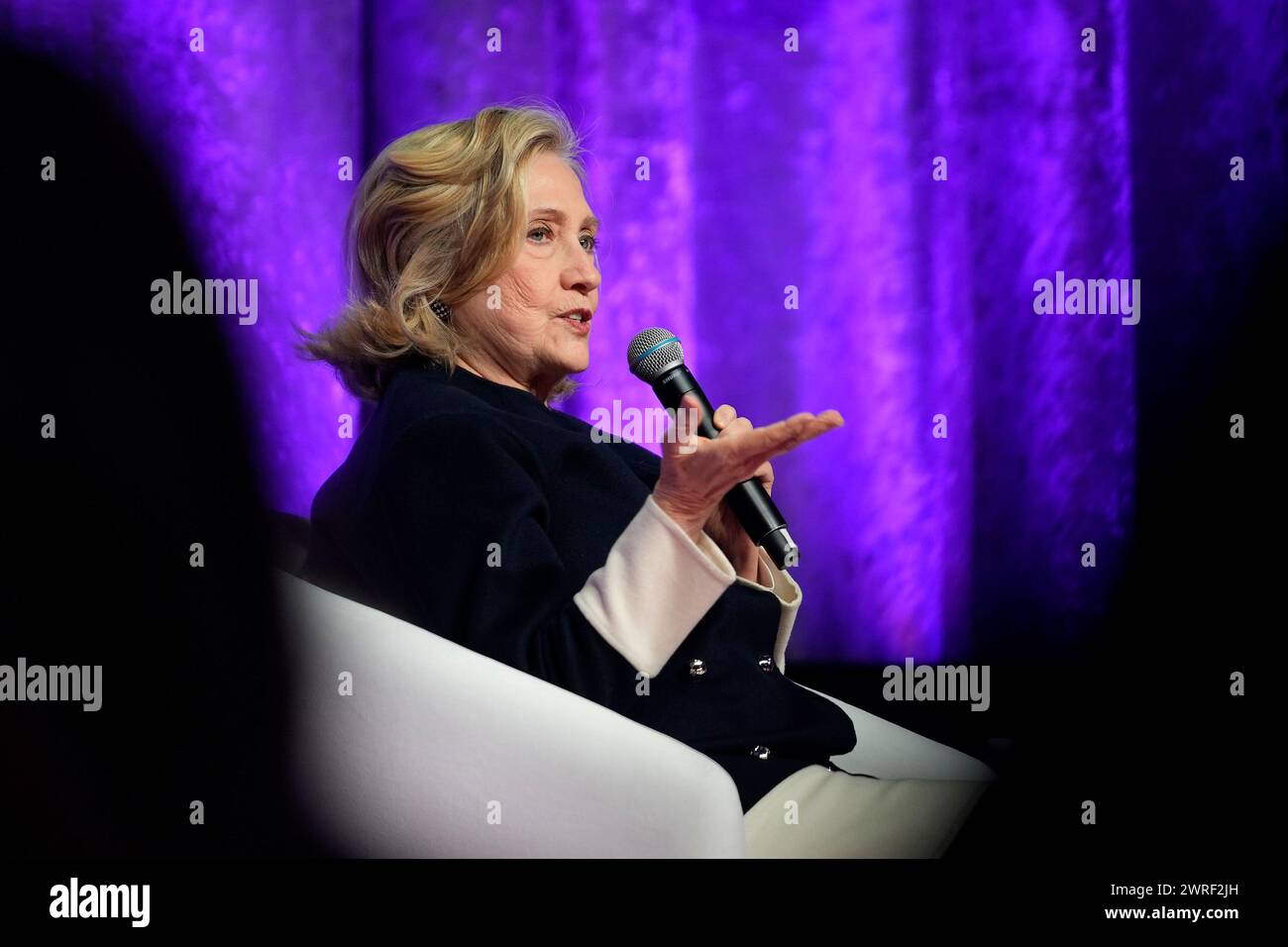 Former Secretary of State Hillary Rodham Clinton speaks with Catalyst ...