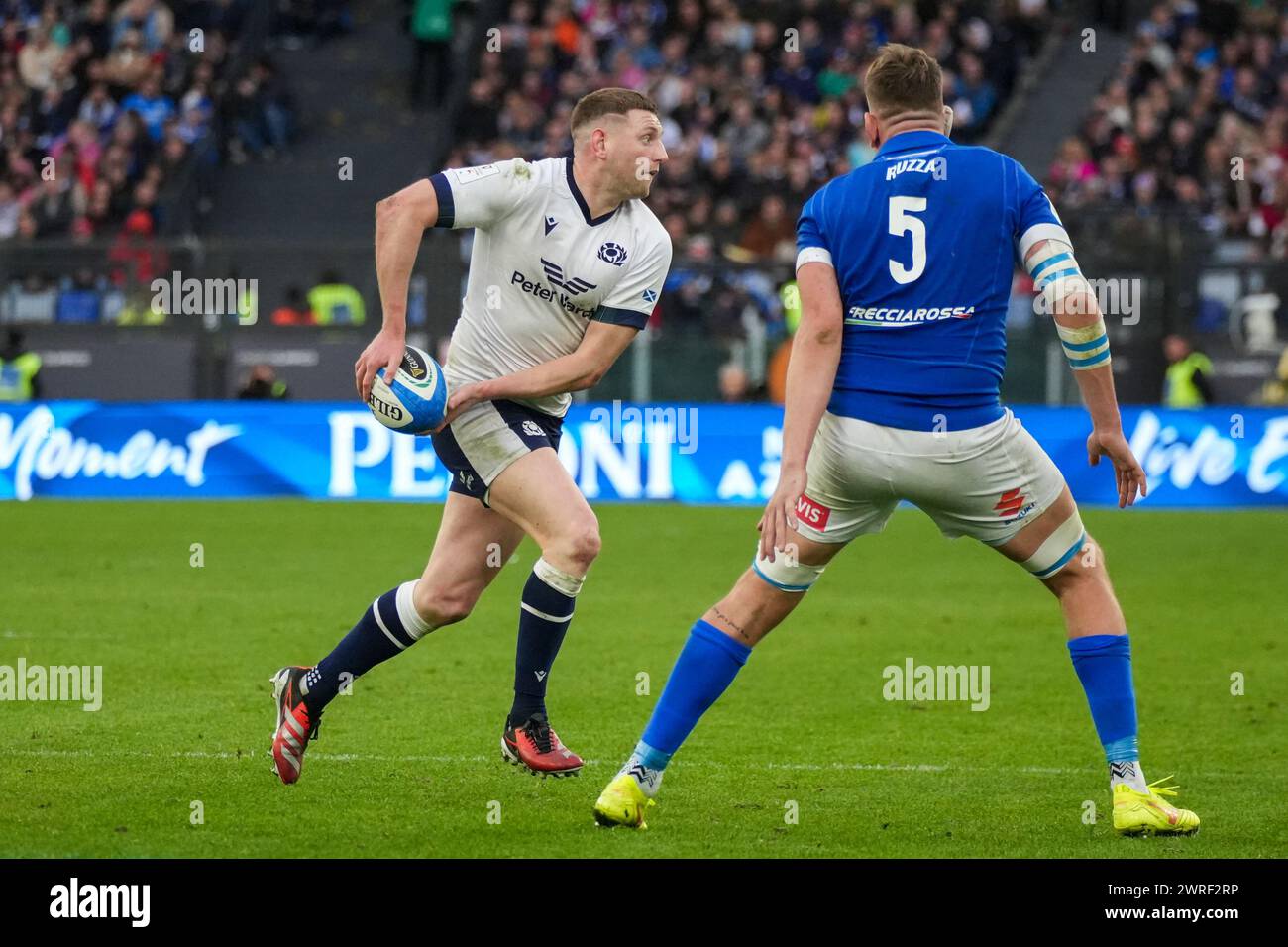 Finn Russell of Scotland seen in action during the Guinness Six Nations ...