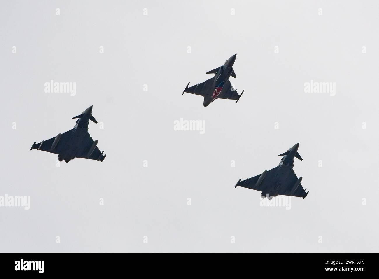 International flyover of NATO Allied Defender 2024 aircraft on 25th ...