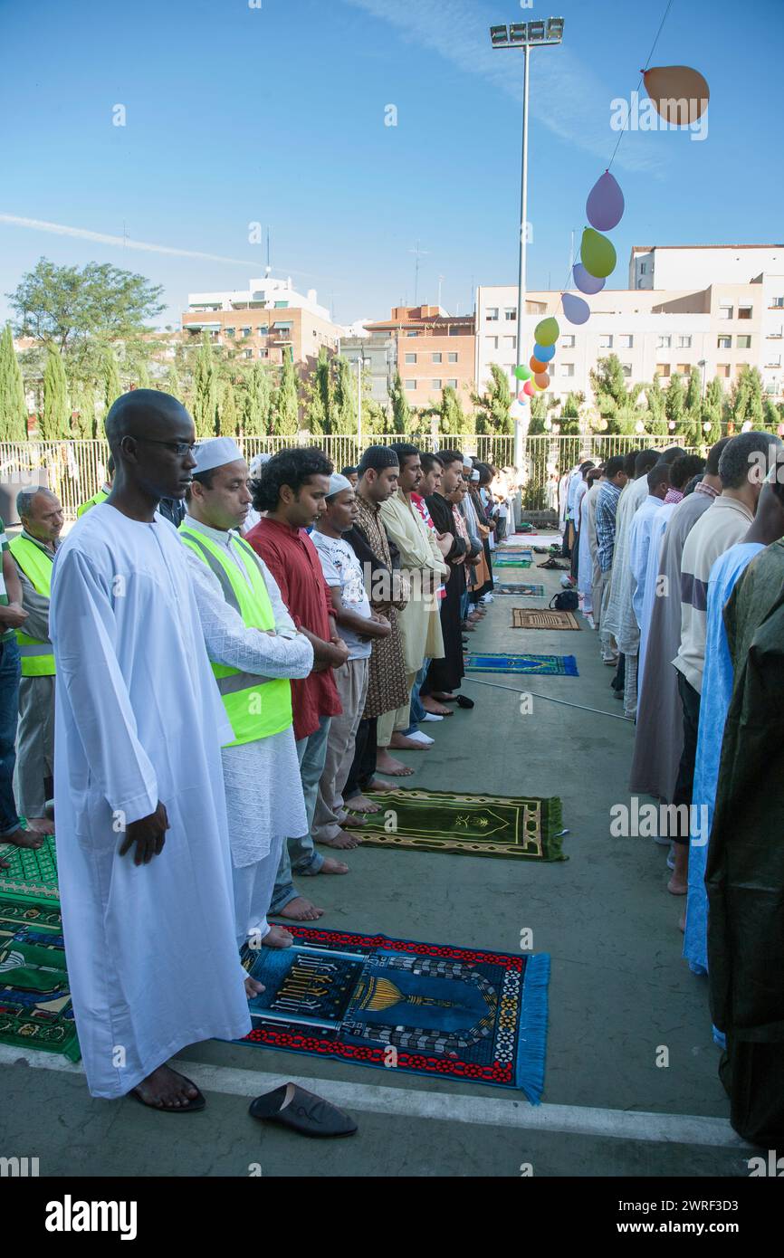Madrid, Spain - September 10, 2010 : Muslims celebrating Eid al-Fitr ...
