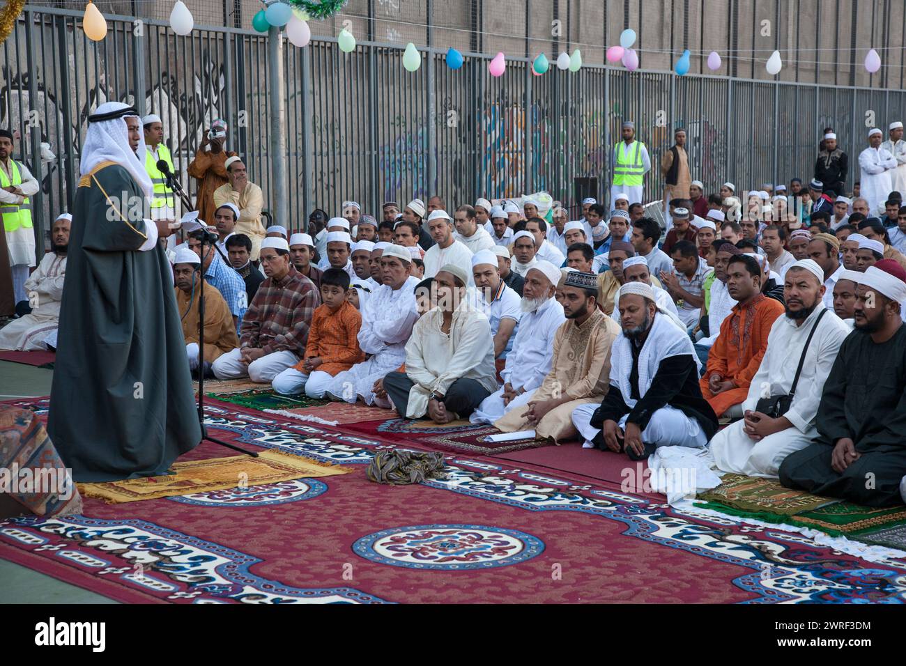 Madrid, Spain - September 10, 2010 : Muslims celebrating Eid al-Fitr ...