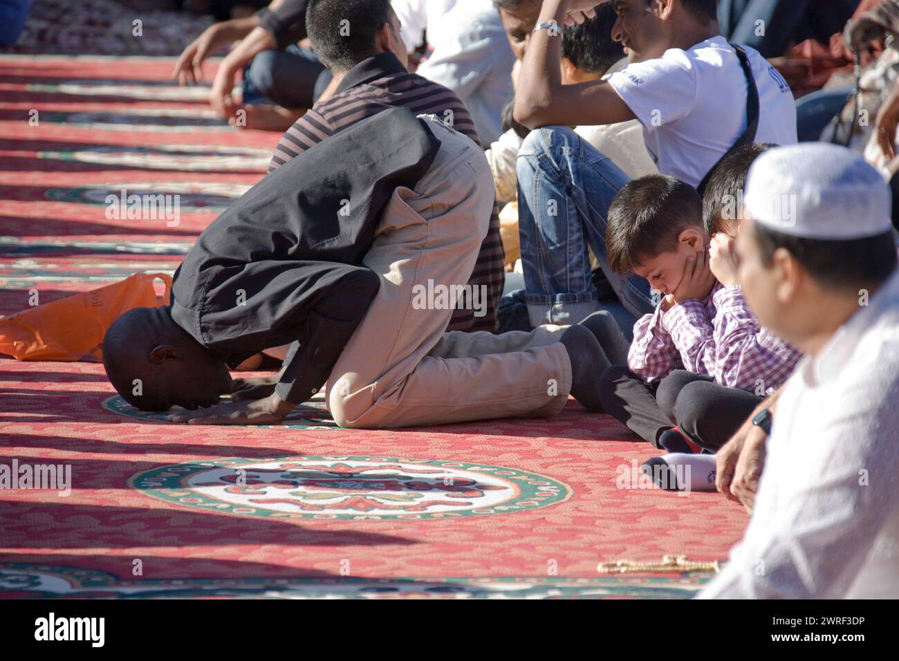 Madrid, Spain - September 10, 2010 : Muslims celebrating Eid al-Fitr ...