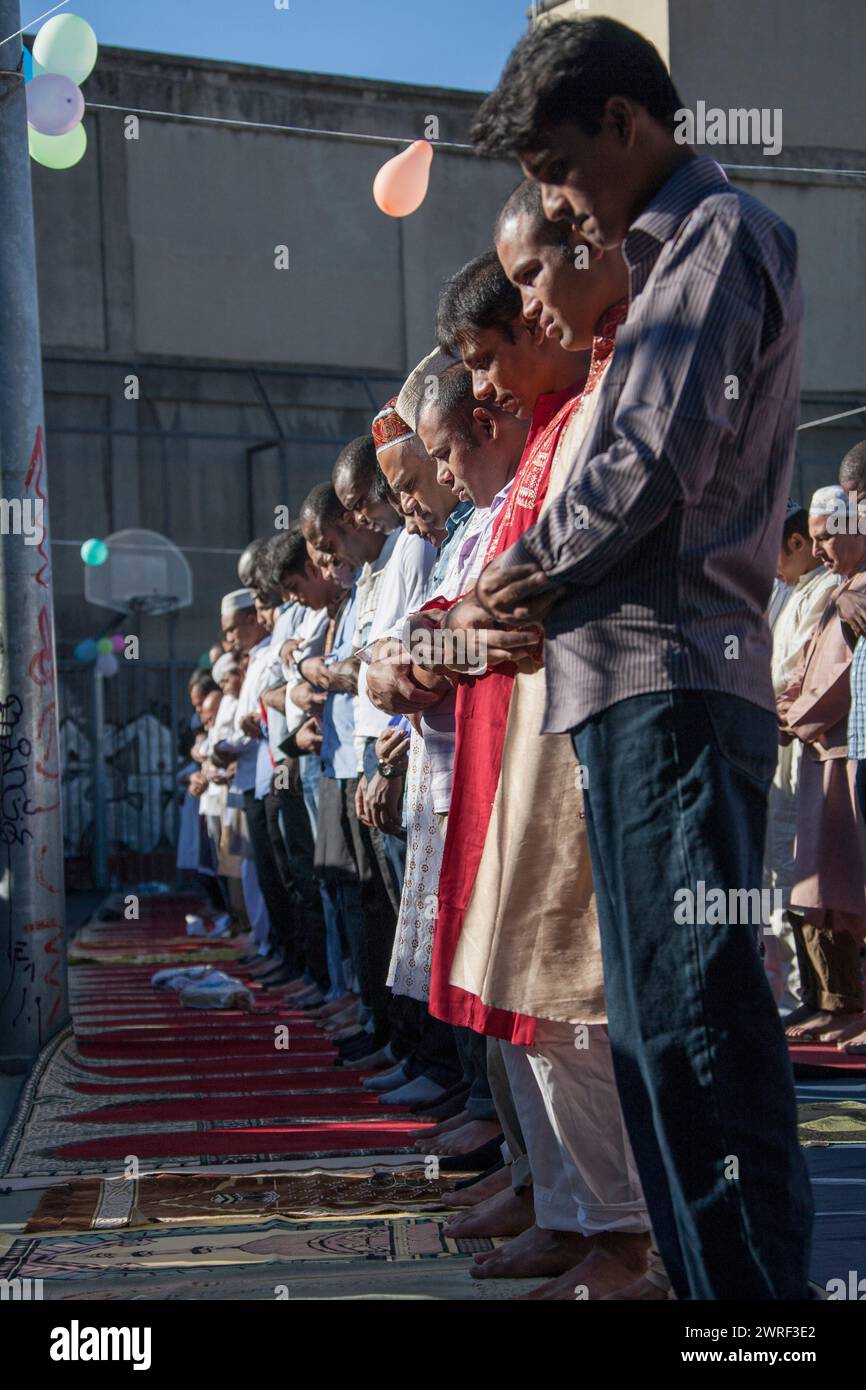 Madrid, Spain - September 10, 2010 : Muslims celebrating Eid al-Fitr ...