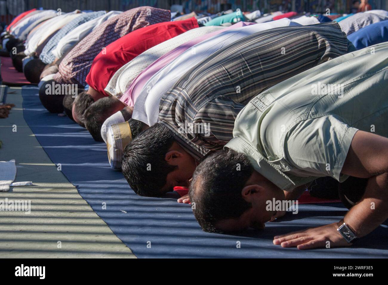 Madrid, Spain - September 10, 2010 : Muslims celebrating Eid al-Fitr ...