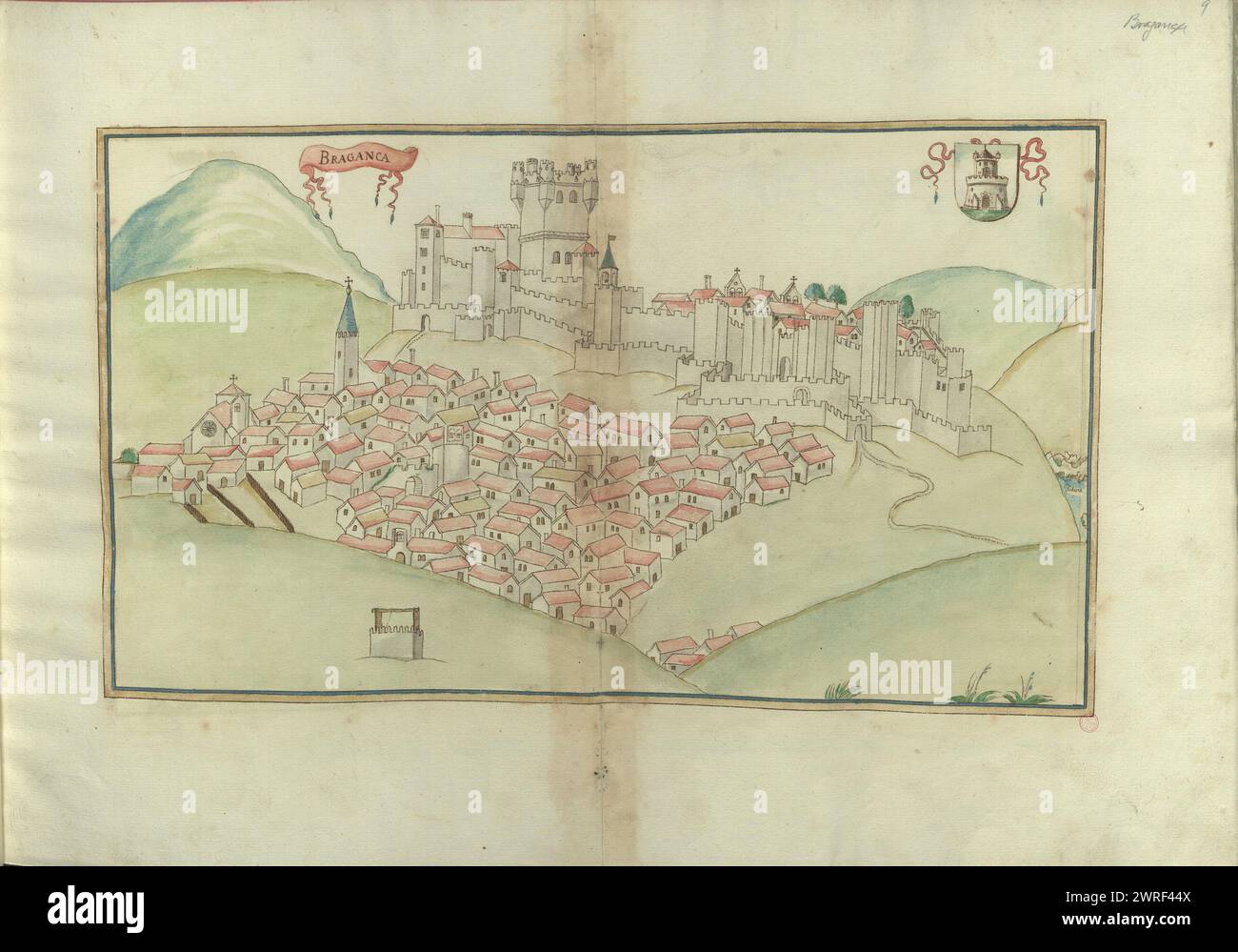 Medieval illuminated manuscript castle hi-res stock photography and ...