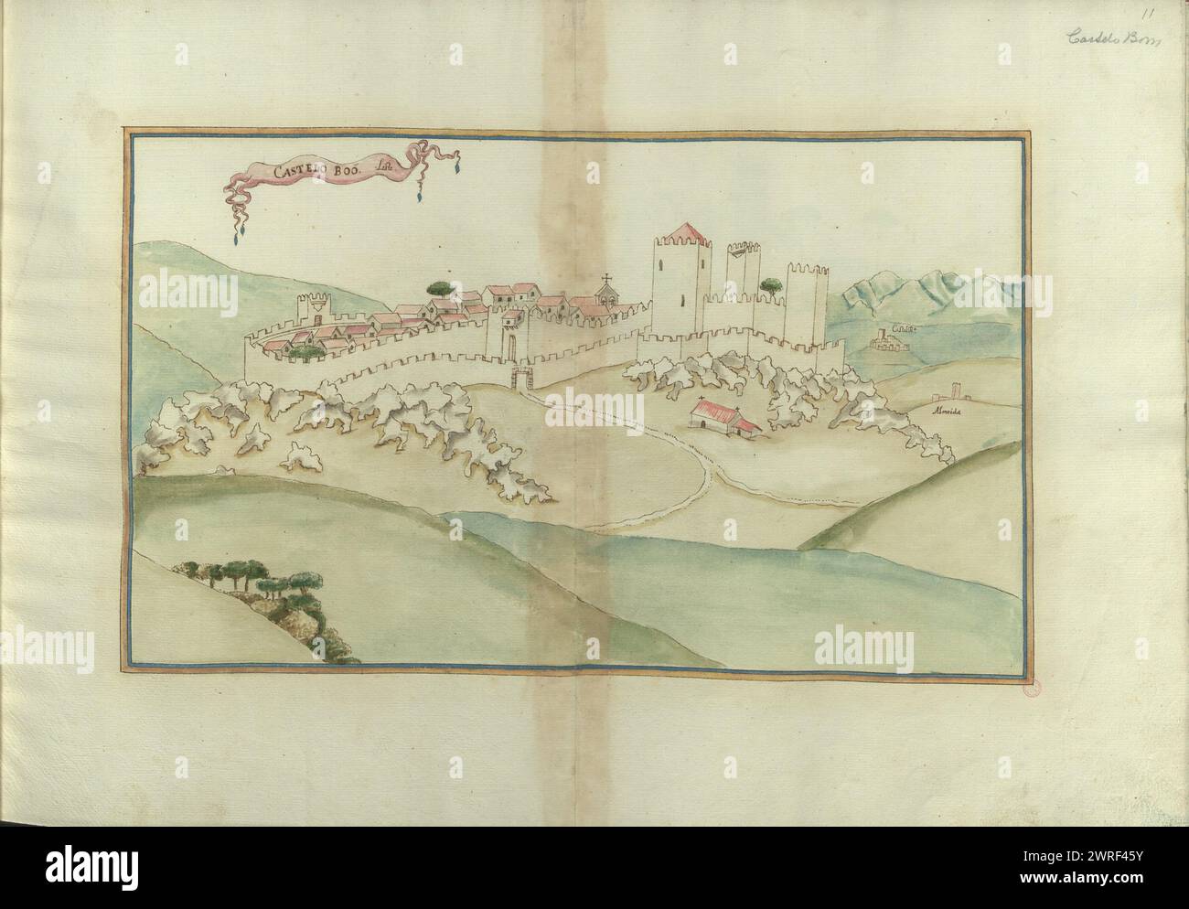 Castle manuscript illumination hi-res stock photography and images - Alamy