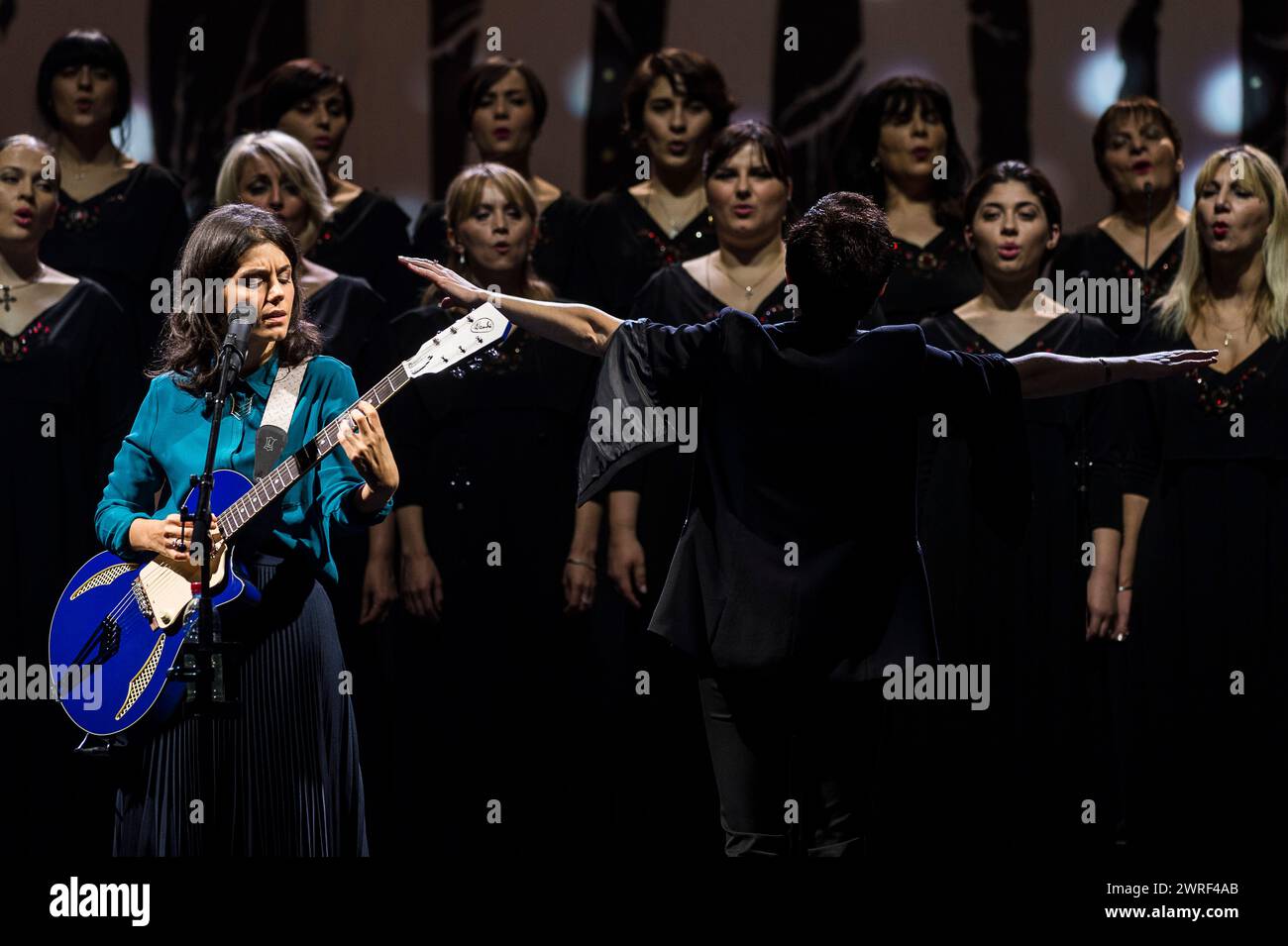 The british singer Katie Melua plays live at the Cirque Royal with the ...