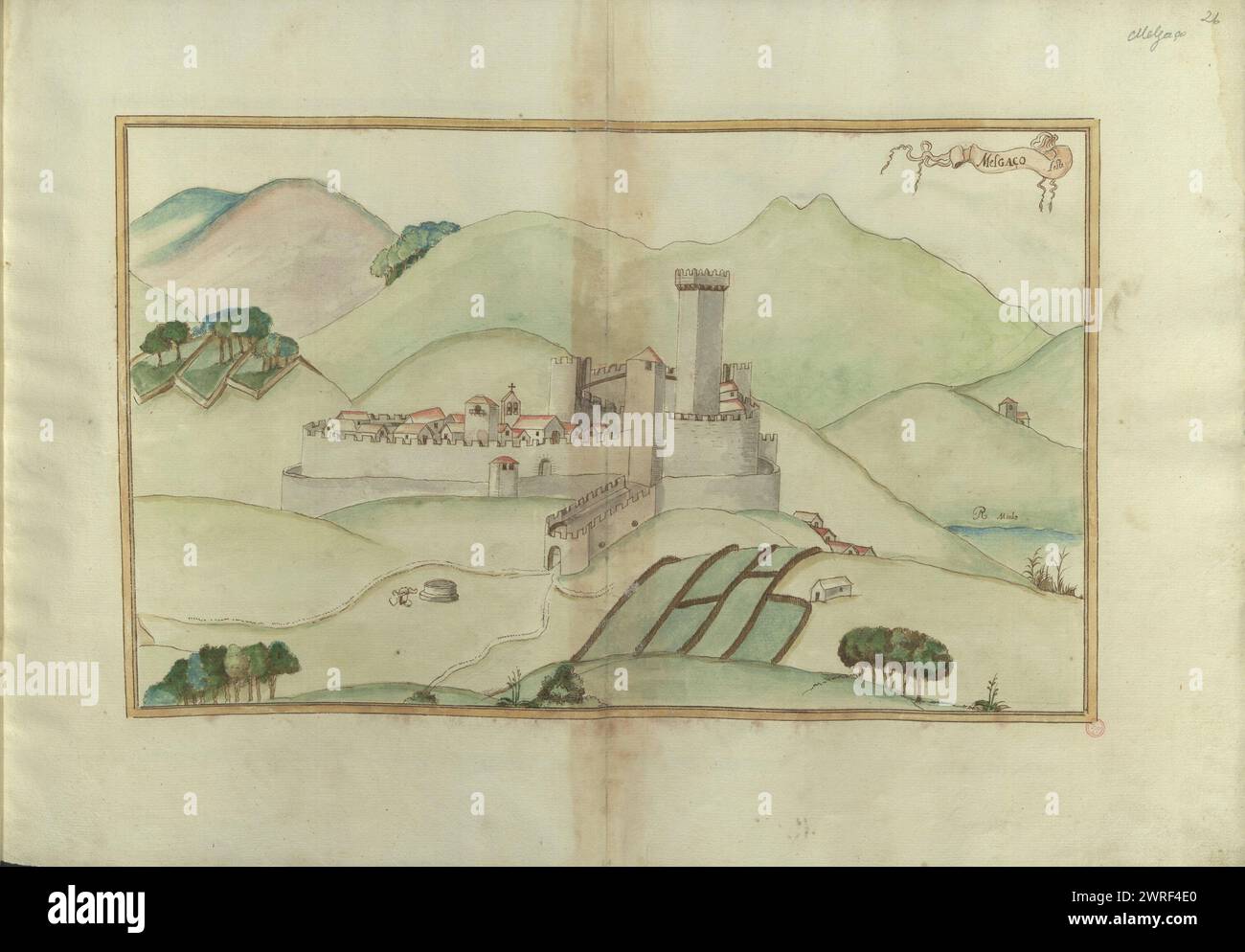 Castle manuscript illumination hi-res stock photography and images - Alamy