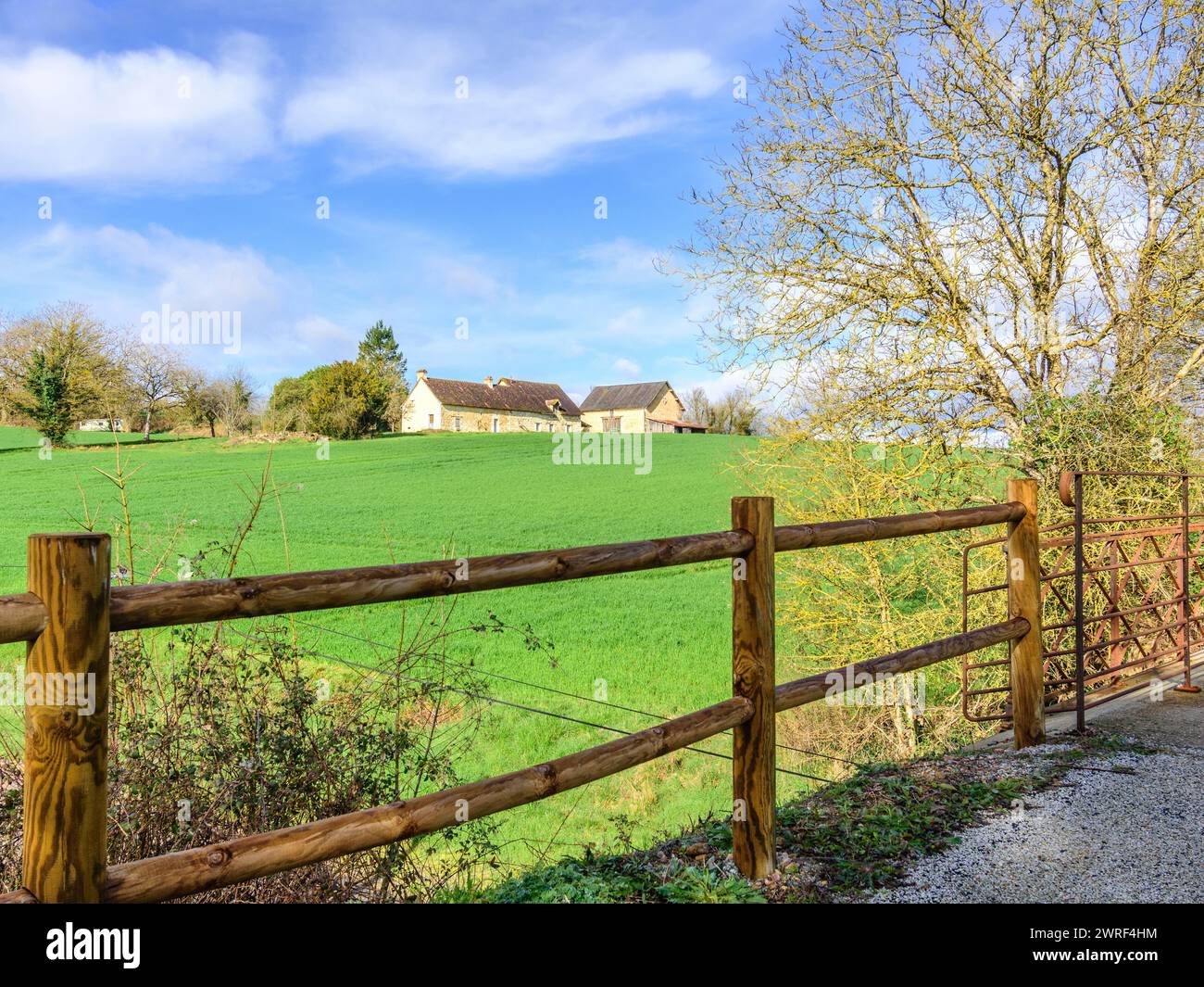 Converted farmhouse for domestic living in open countryside - central ...