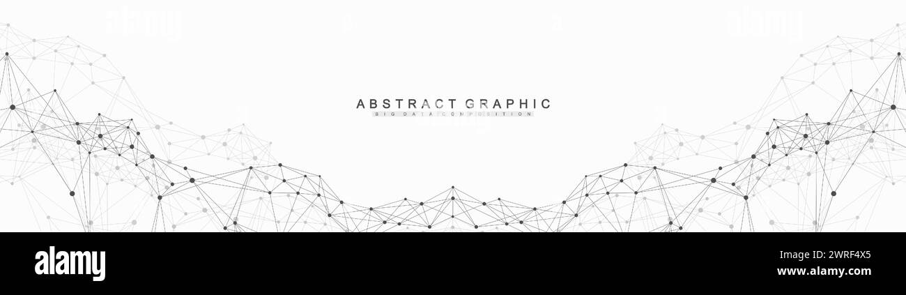 Global network connection banner design template. Header social network ...