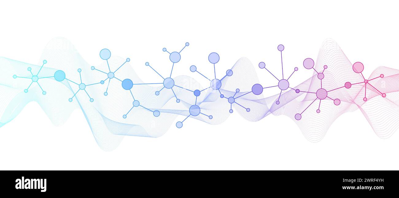 DNA Abstract Background with Deoxyribonucleic Acid Structure and Cell ...