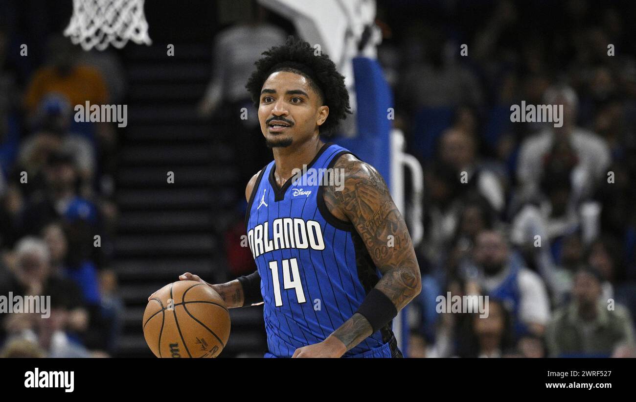 Orlando Magic guard Gary Harris (14) during the first half of an NBA ...