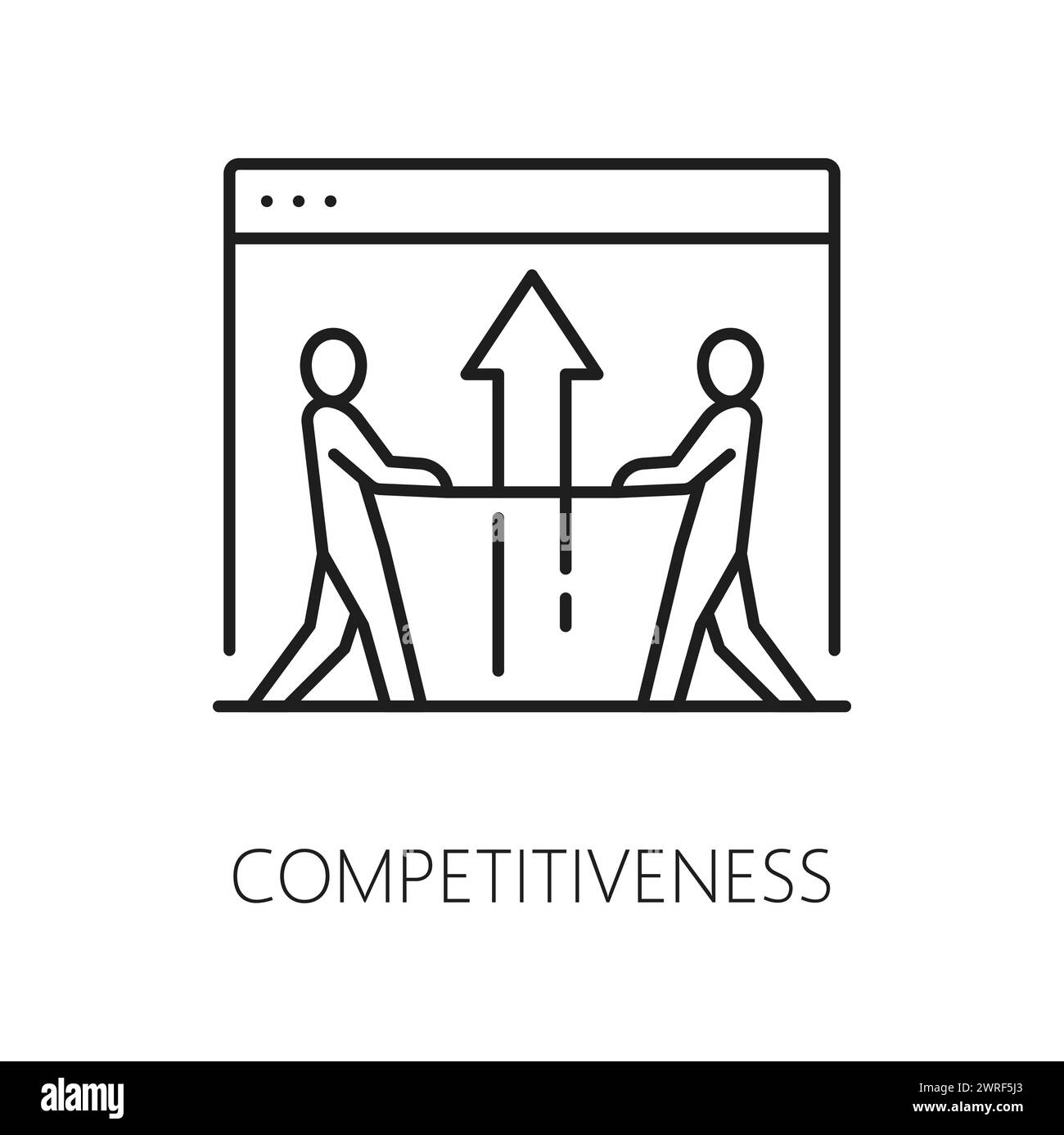 Competitiveness, SEM search engine marketing icon for content ...