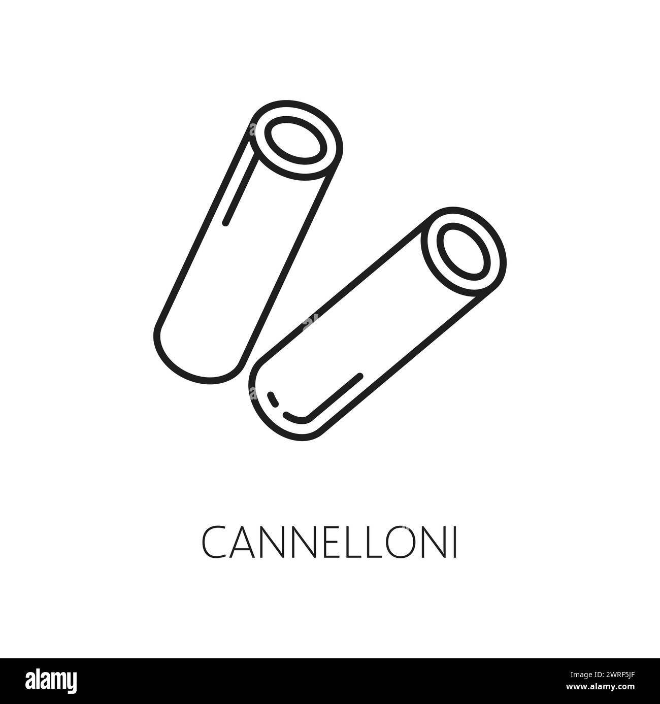 Stuffed cannelloni Black and White Stock Photos & Images - Alamy