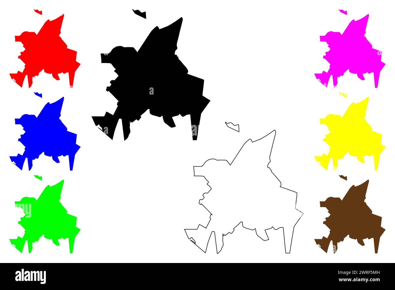 Ituiutaba city (Federative Republic of Brazil, Minas Gerais state) map ...