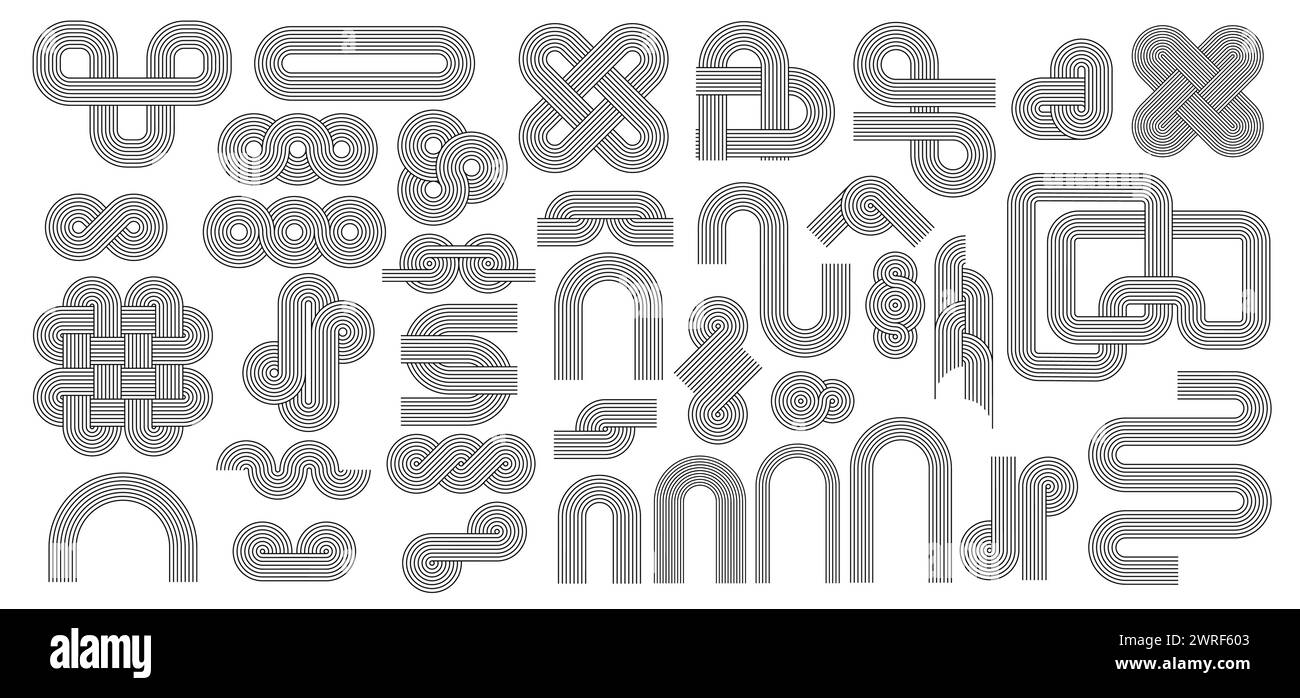 Abstract rainbow geometric figure Black and White Stock Photos & Images ...