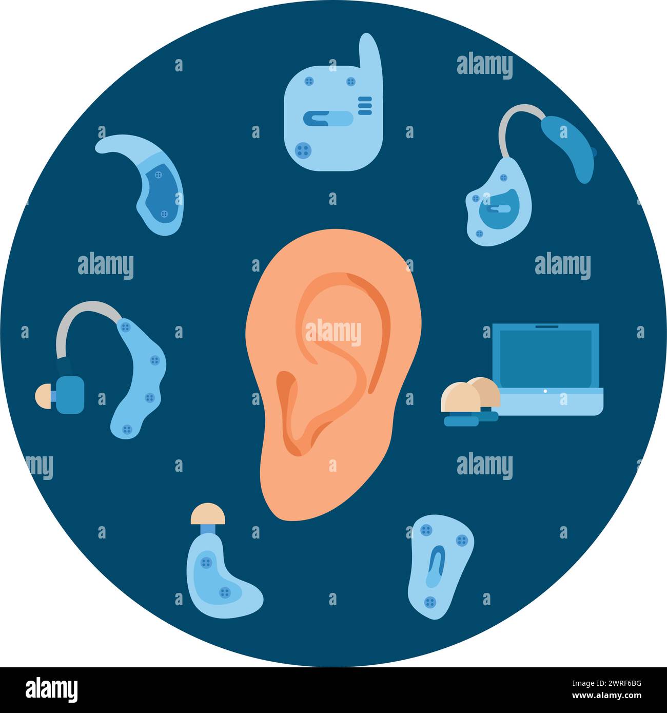 Cochlear device Stock Vector Images - Alamy