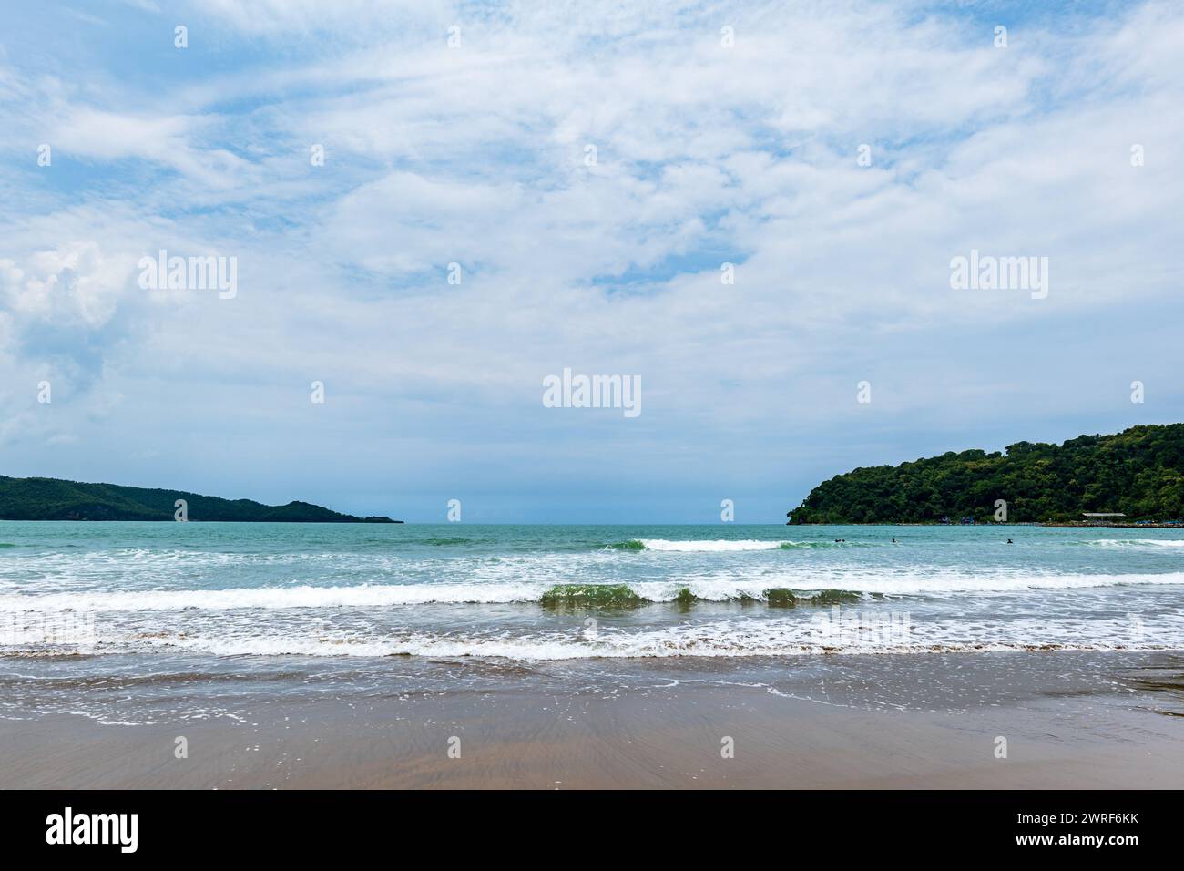Pacitan beach landscape in Java, Indonesia. A popular beach resort for ...