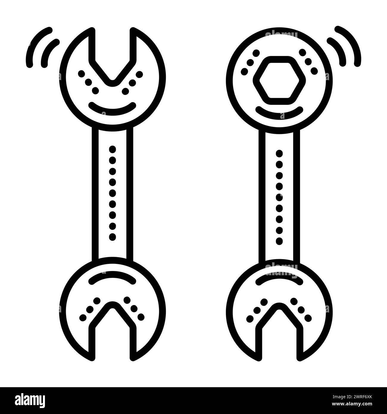 Wrench outline Black and White Stock Photos & Images - Alamy