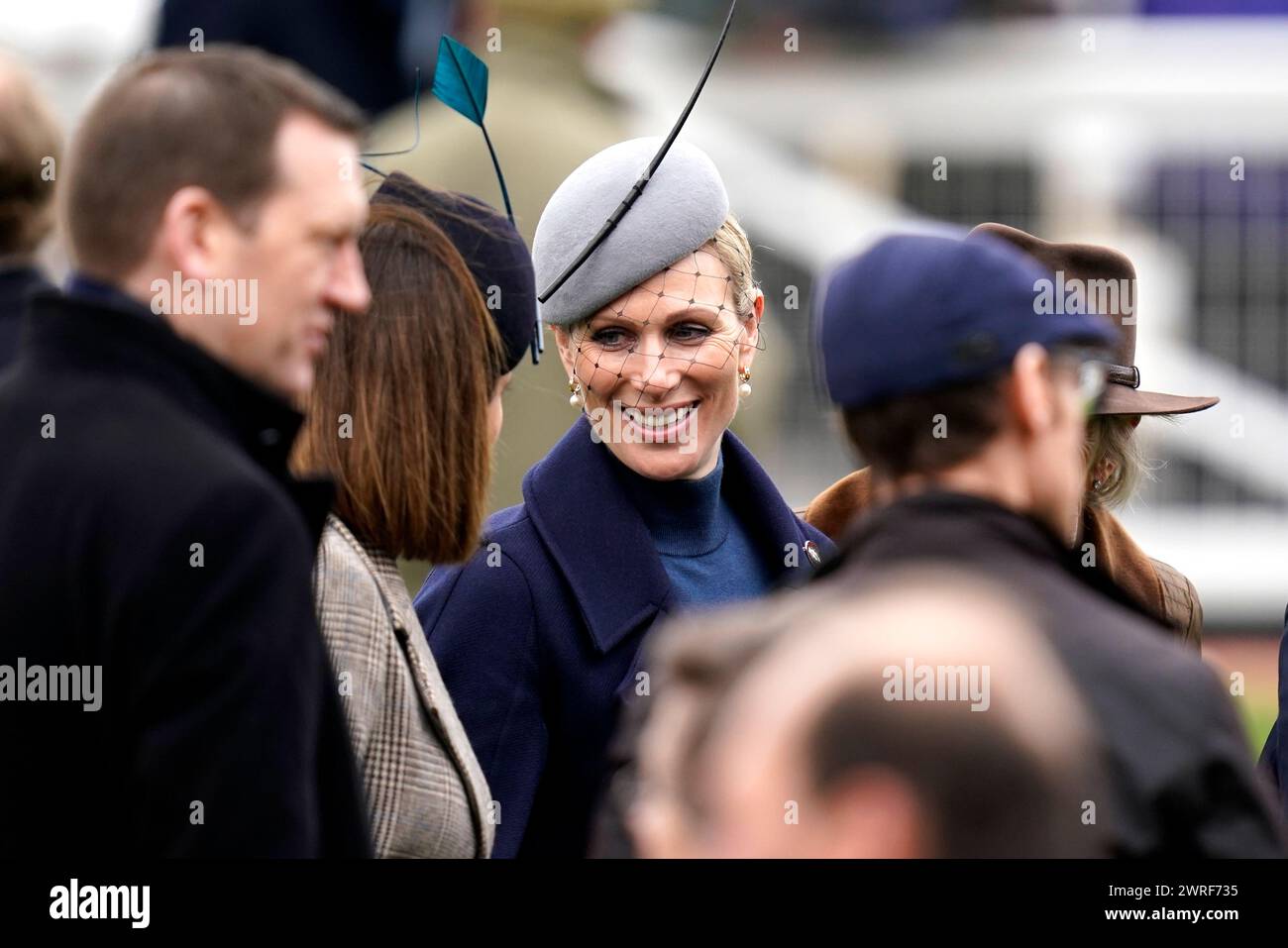 Zara Tindall on day one of the 2024 Cheltenham Festival at Cheltenham ...